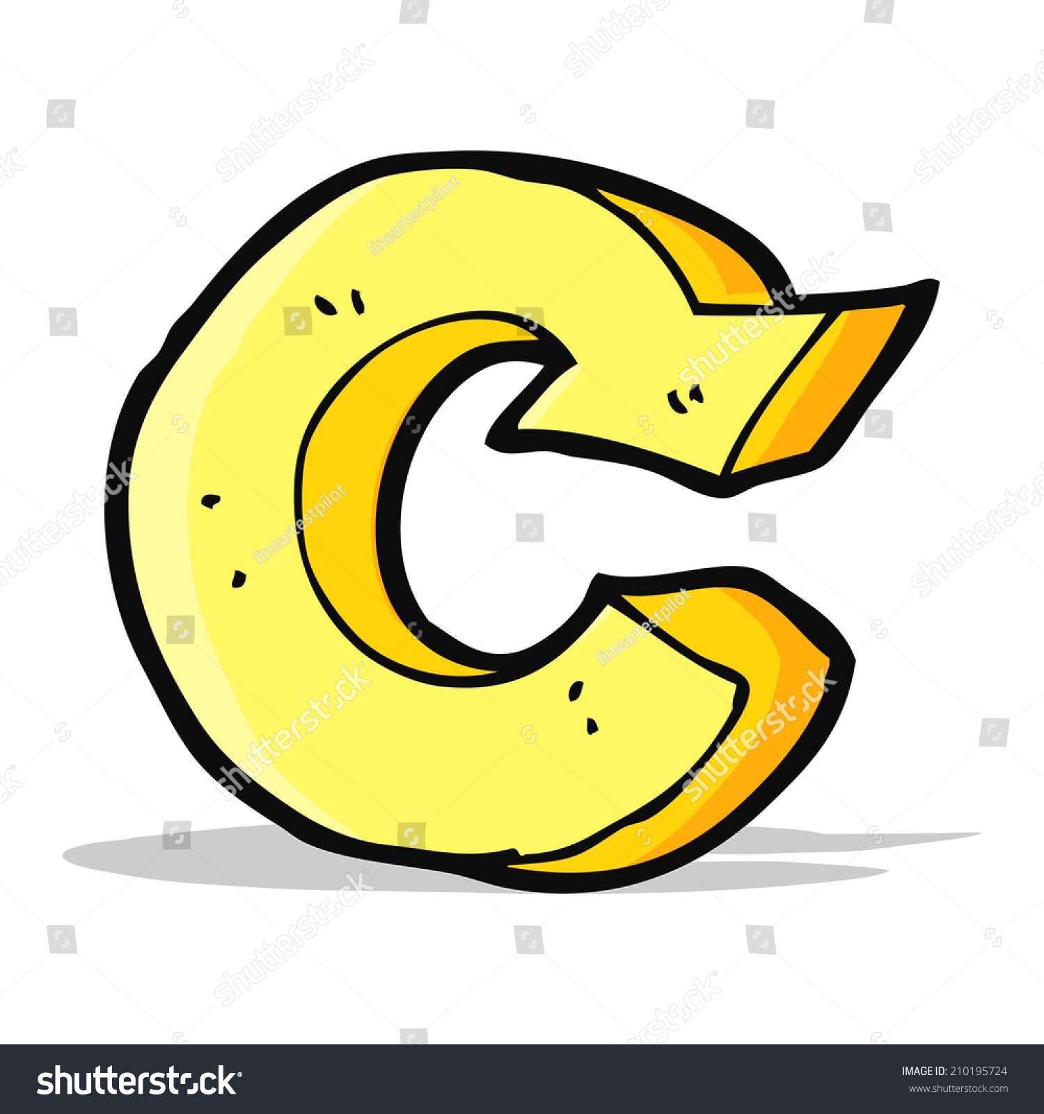 símbolo de flecha circular de dibujos: vector de stock (libre de ...