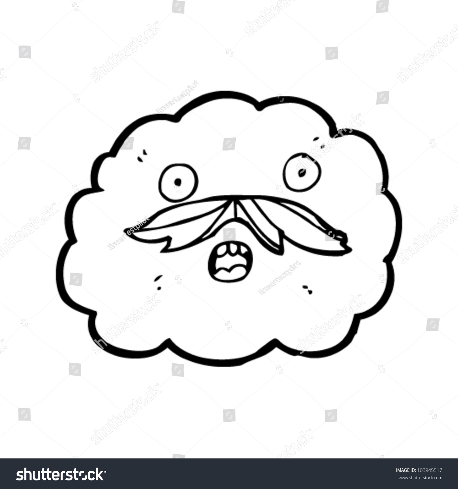 Cartoon Cloud Person Stock Vector (Royalty Free) 103945517 | Shutterstock
