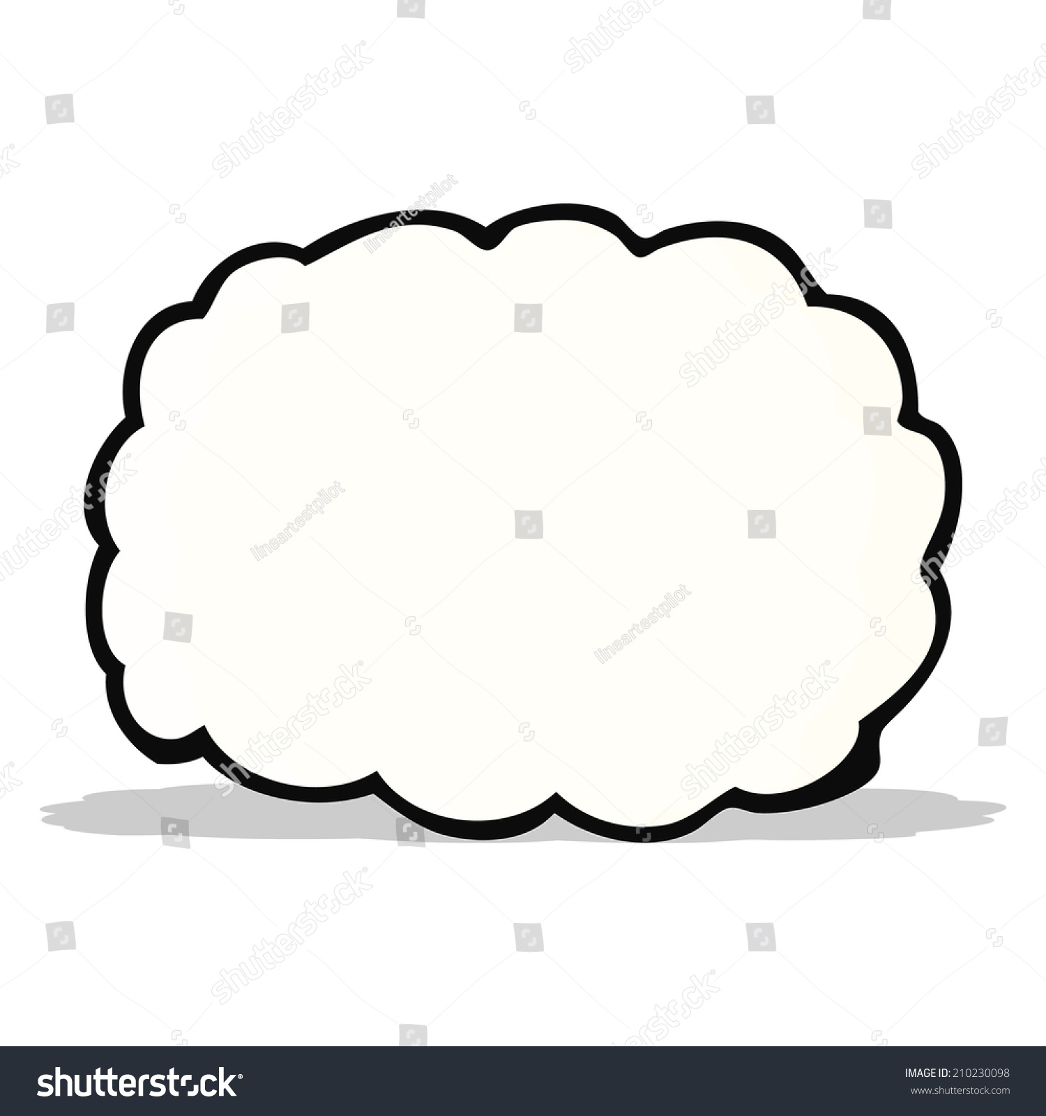 Cartoon Cloud Symbol Stock Vector (Royalty Free) 210230098 | Shutterstock