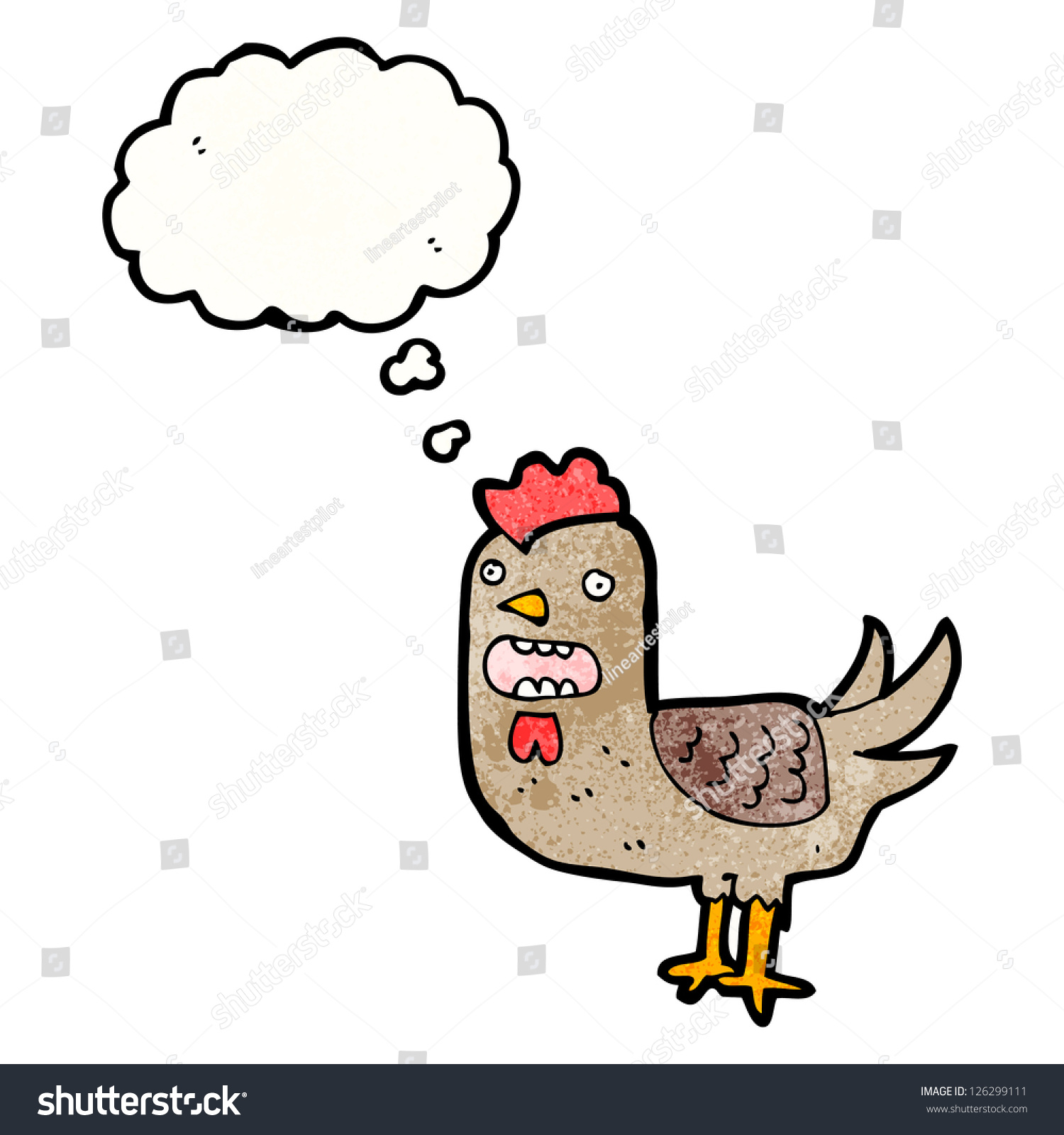 Cartoon Cockerel Stock Vector (Royalty Free) 126299111