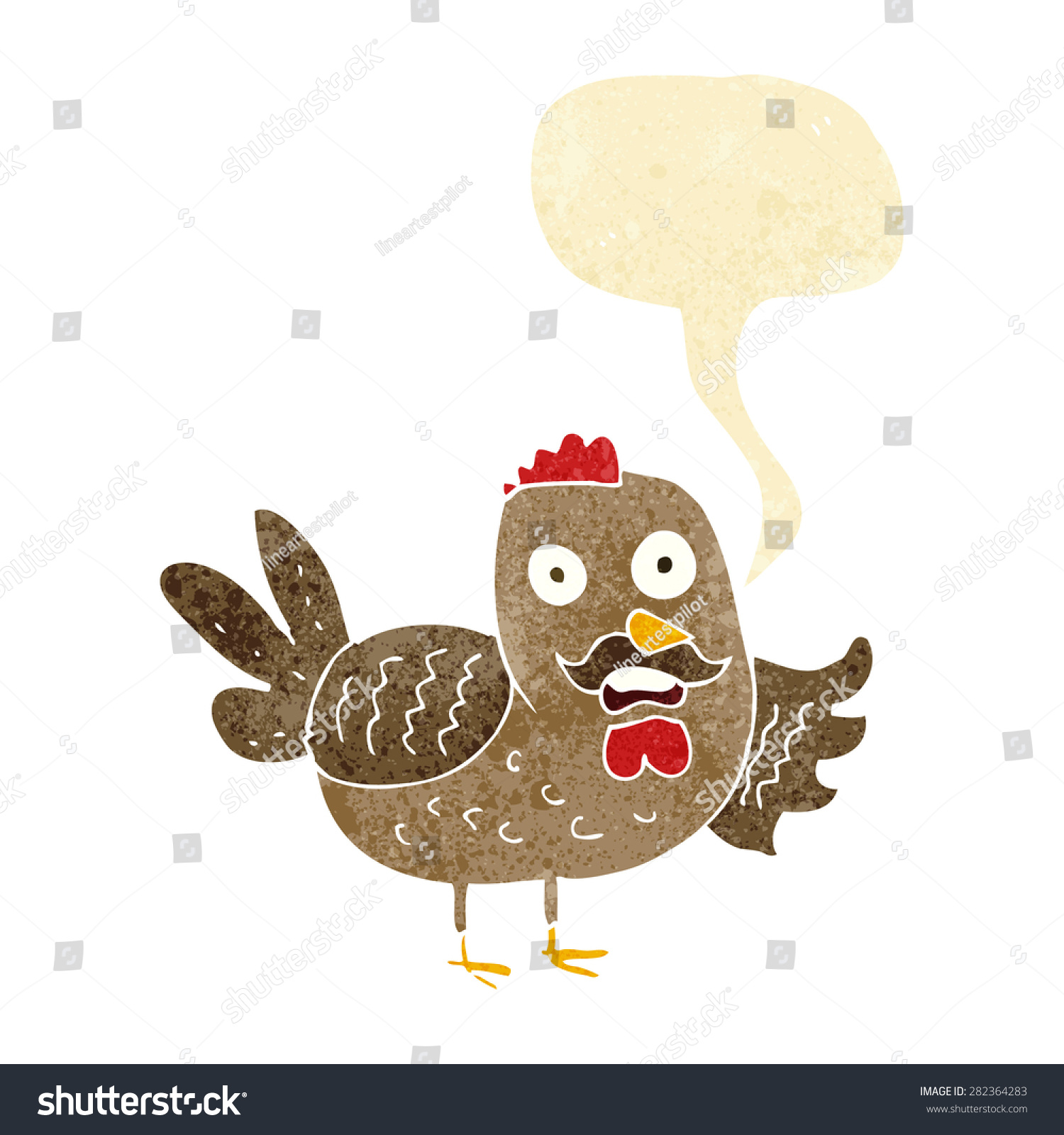 Cartoon Cockerel Stock Vector (Royalty Free) 282364283 | Shutterstock