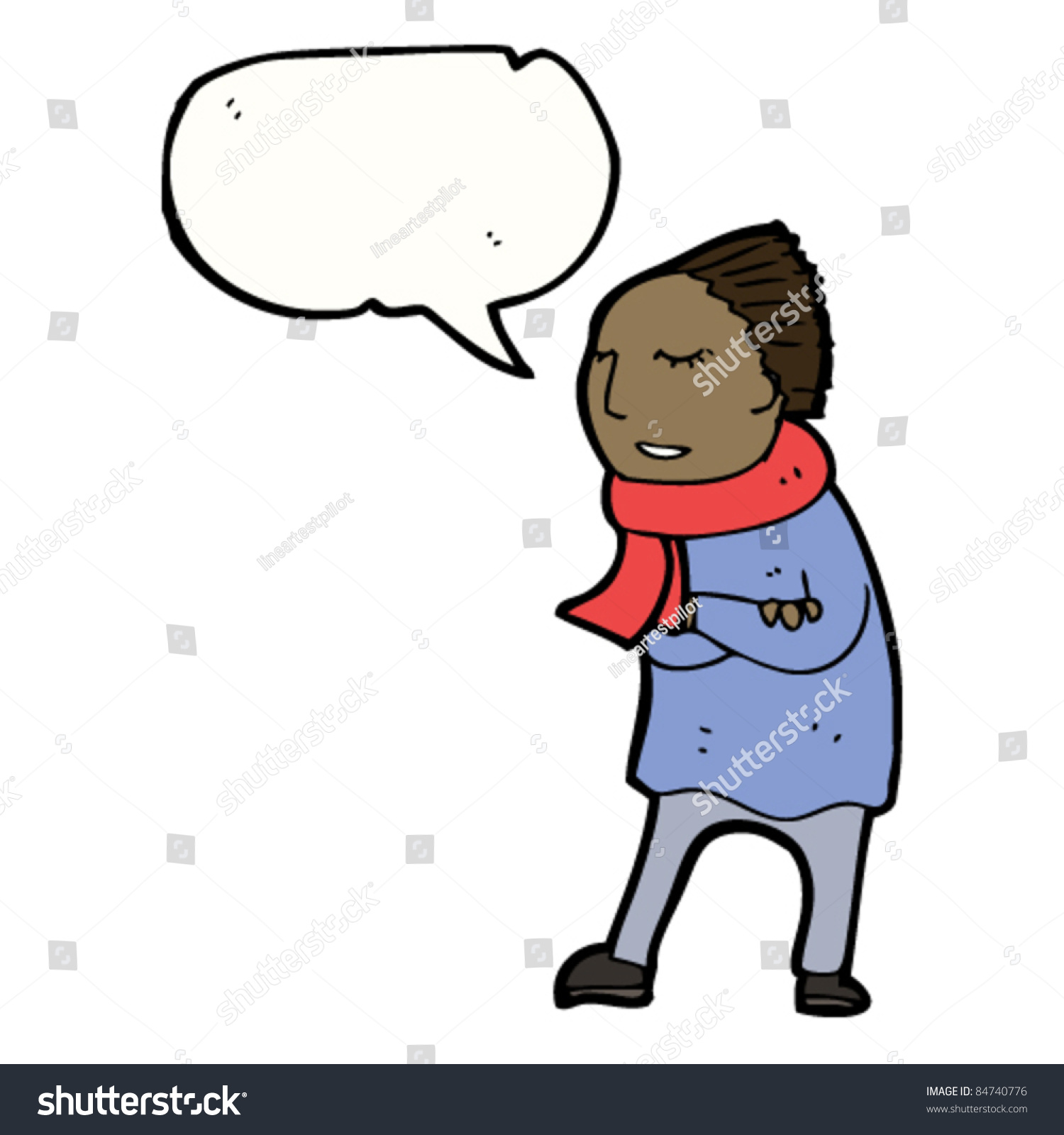 Cartoon Cold Man Stock Vector (Royalty Free) 84740776 | Shutterstock