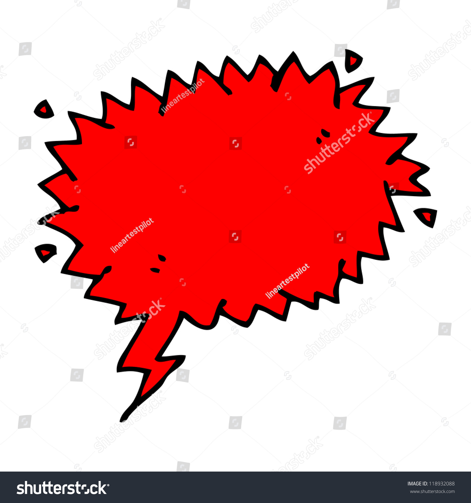 Cartoon Comic Book Shout Stock Vector (Royalty Free) 118932088