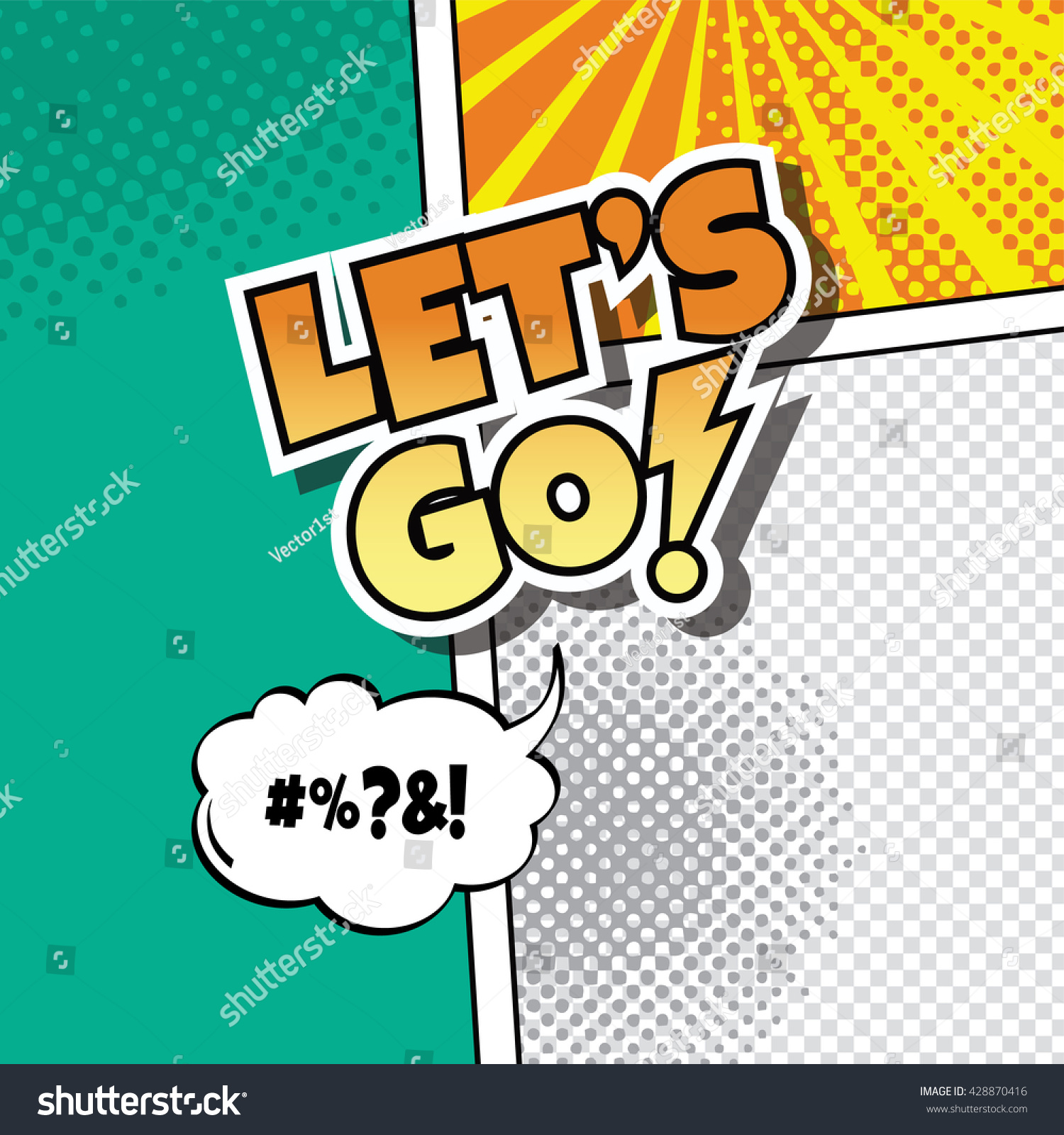 Cartoon Comic Book Template Theme Vector Stock Vector (Royalty Free ...