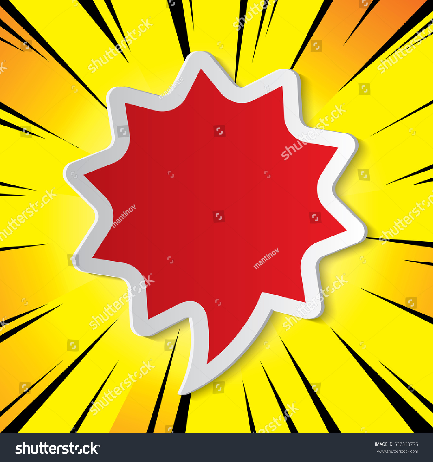 Cartoon Comic Graphic Design Explosion Blast: เวกเตอร์สต็อก (ปลอดค่า ...
