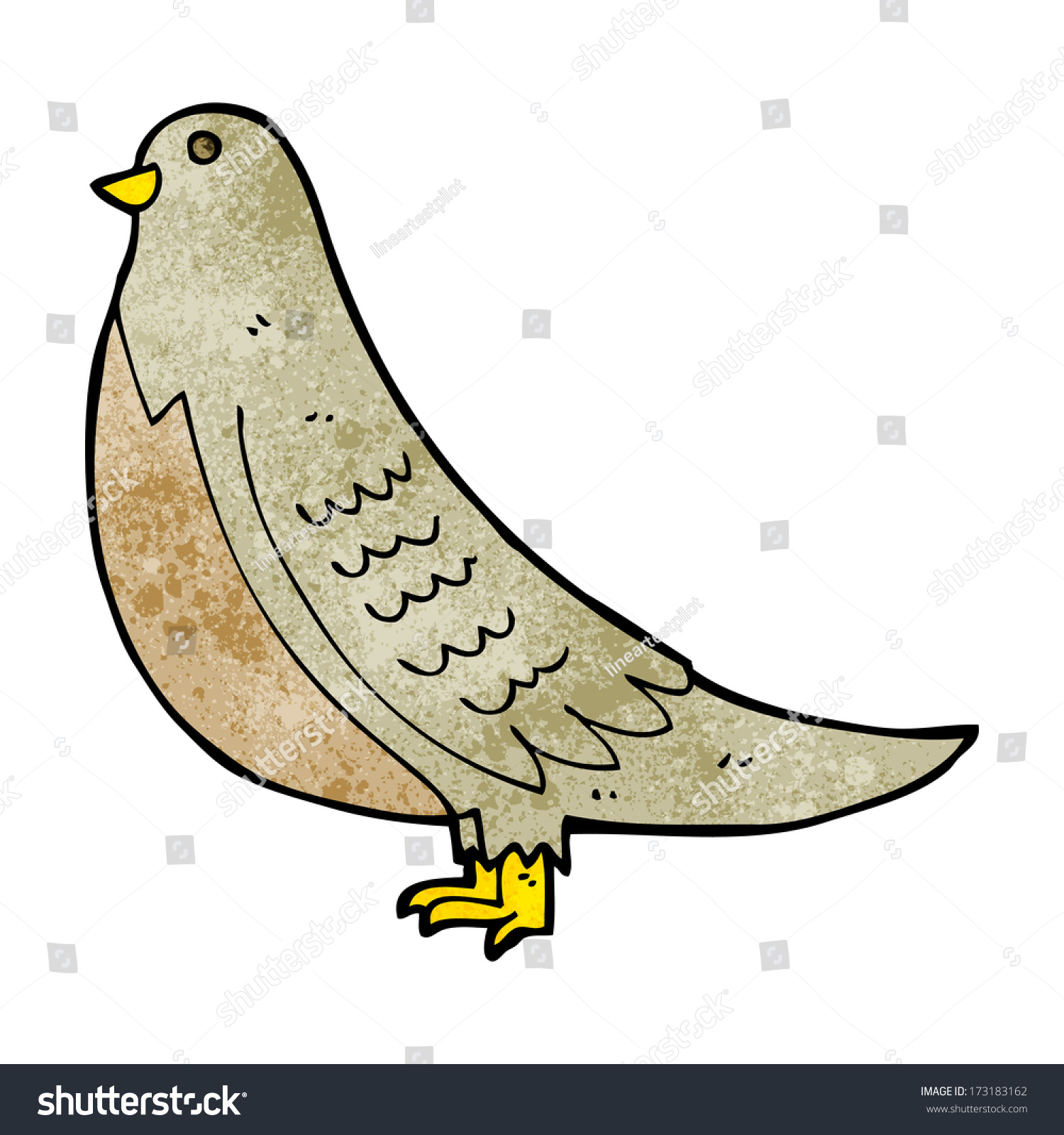 Cartoon Common Bird Stock Vector (Royalty Free) 173183162 | Shutterstock