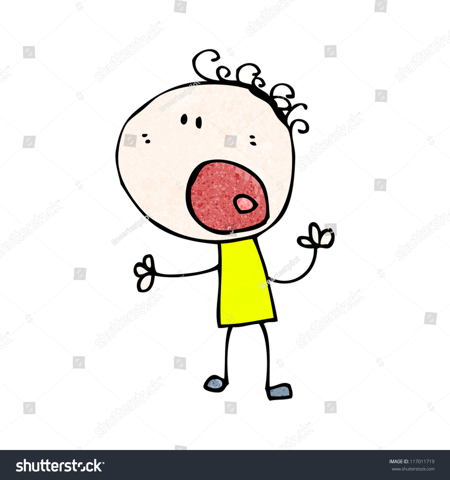 Cartoon Complaining Man Stock Vector (Royalty Free) 117011719 ...