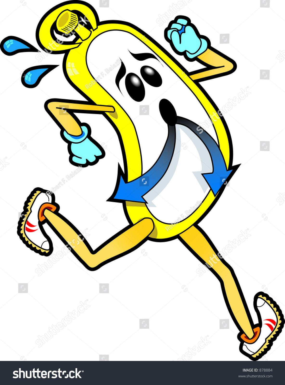 Cartoon Concept For "Time Running Out" Stock Vector Illustration 878884 ...