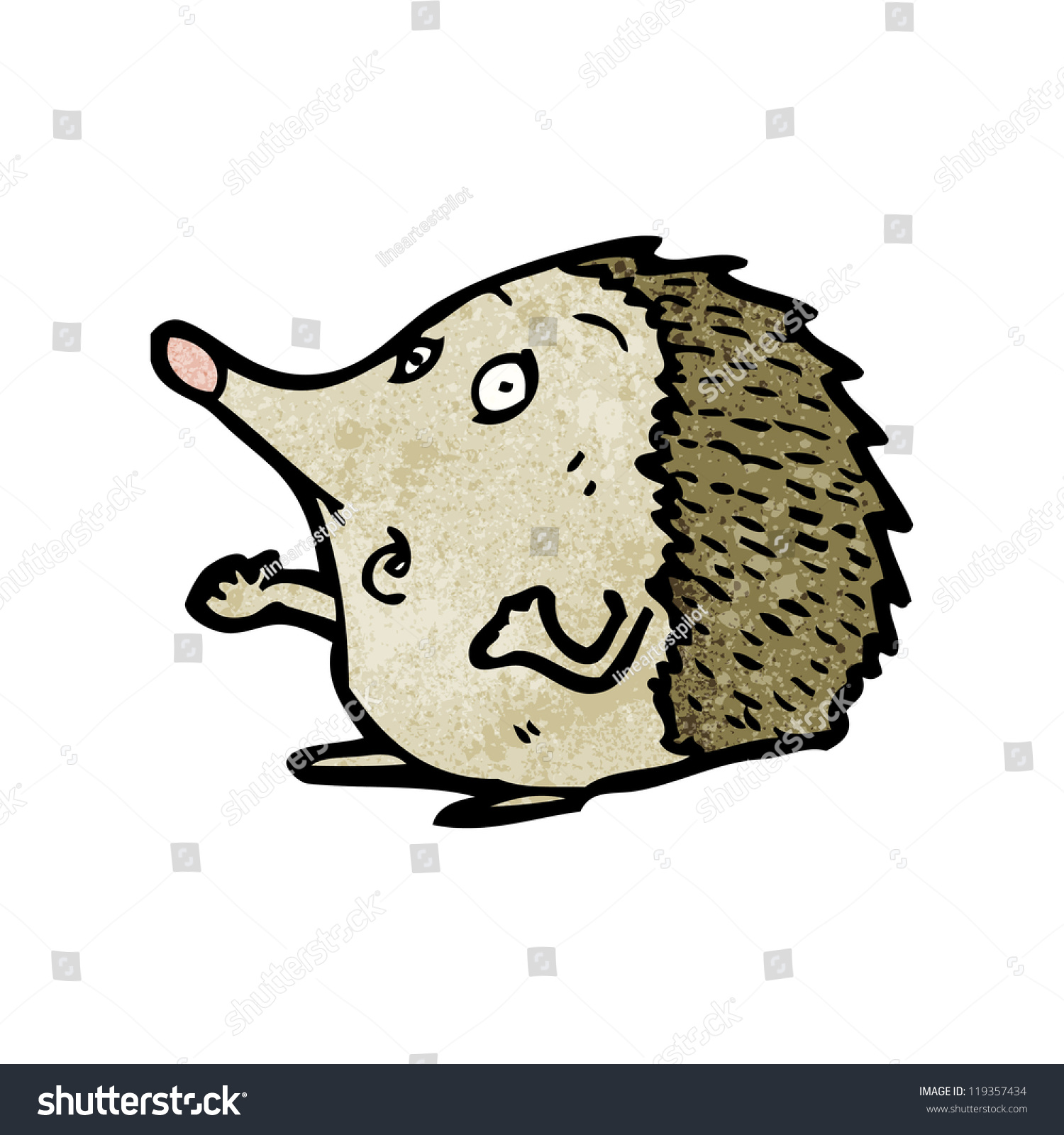 Cartoon Confused Hedgehog Stock Vector (Royalty Free) 119357434 ...