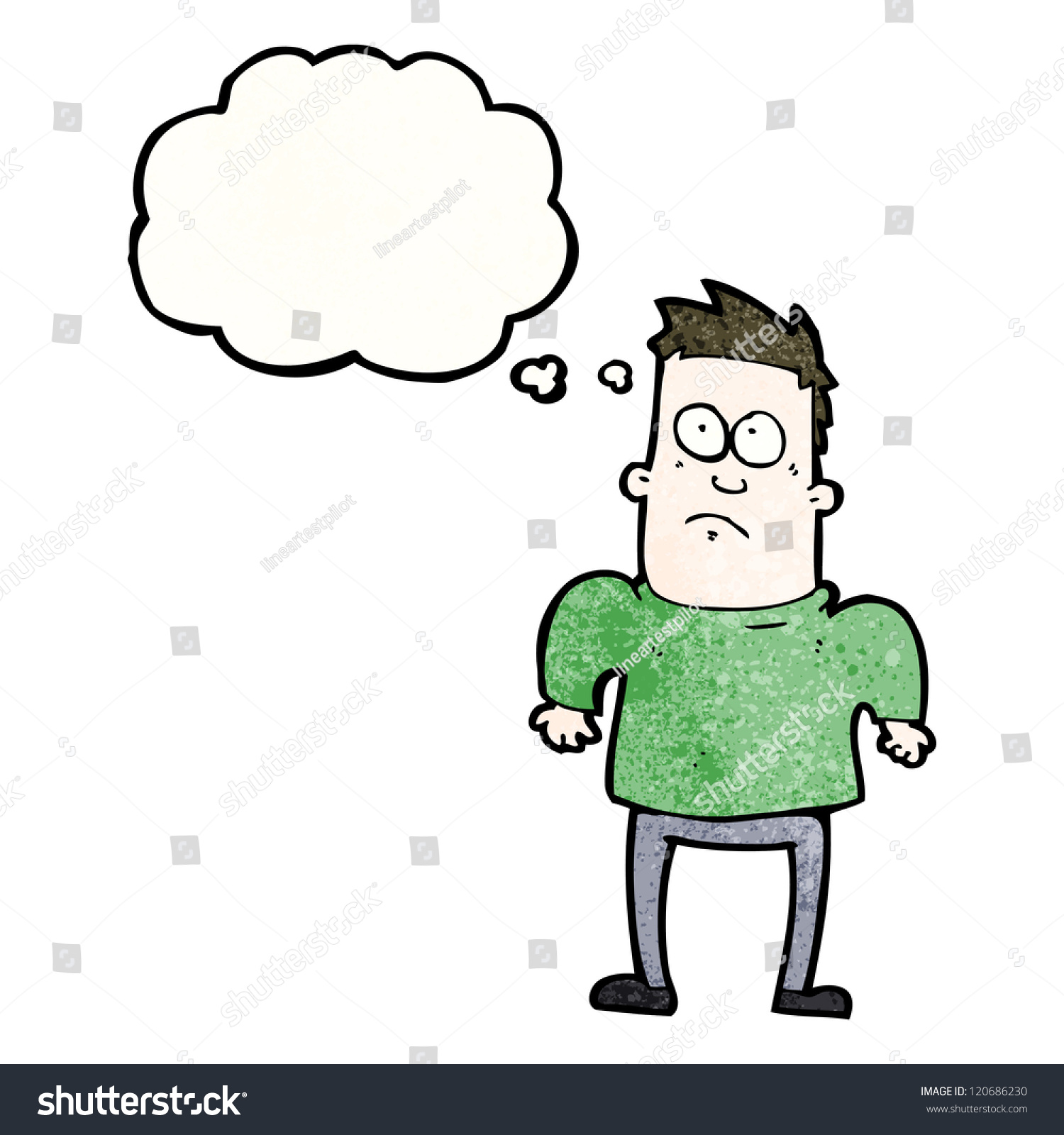 Cartoon Confused Man: Vector có sẵn (miễn phí bản quyền) 120686230 ...