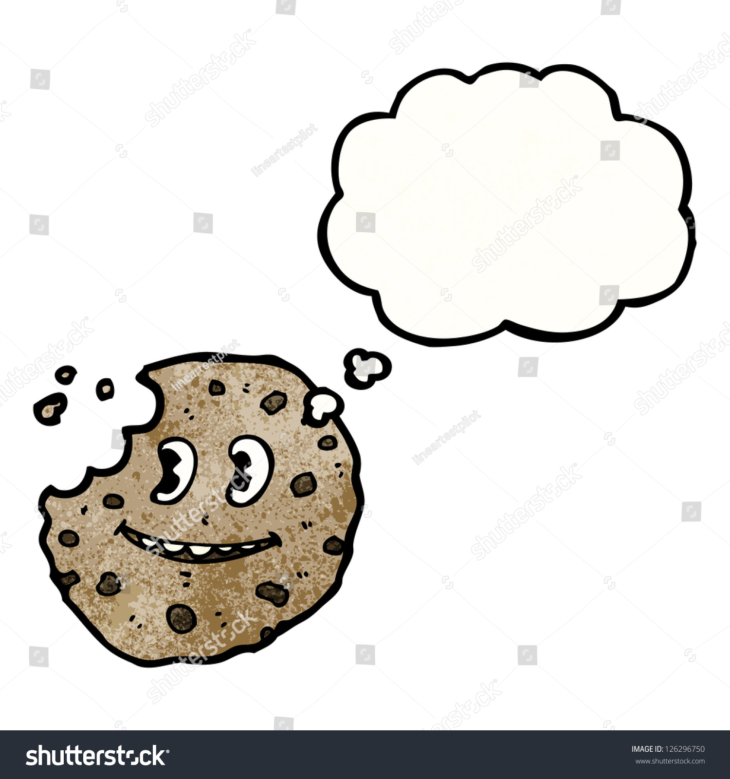 Cartoon Cookie Stock Vector (Royalty Free) 126296750