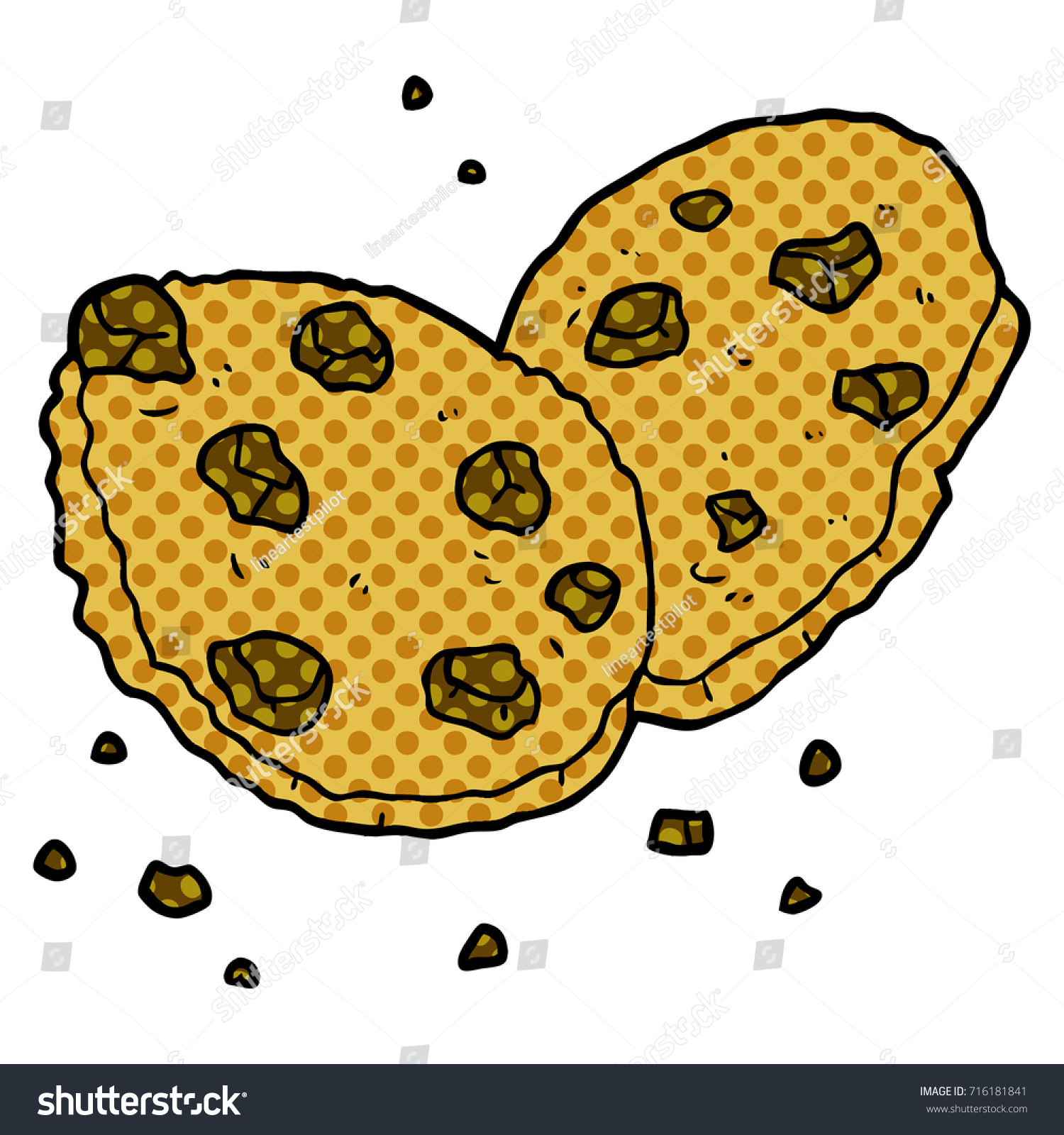 Cartoon Cookies Stock Vector (Royalty Free) 716181841