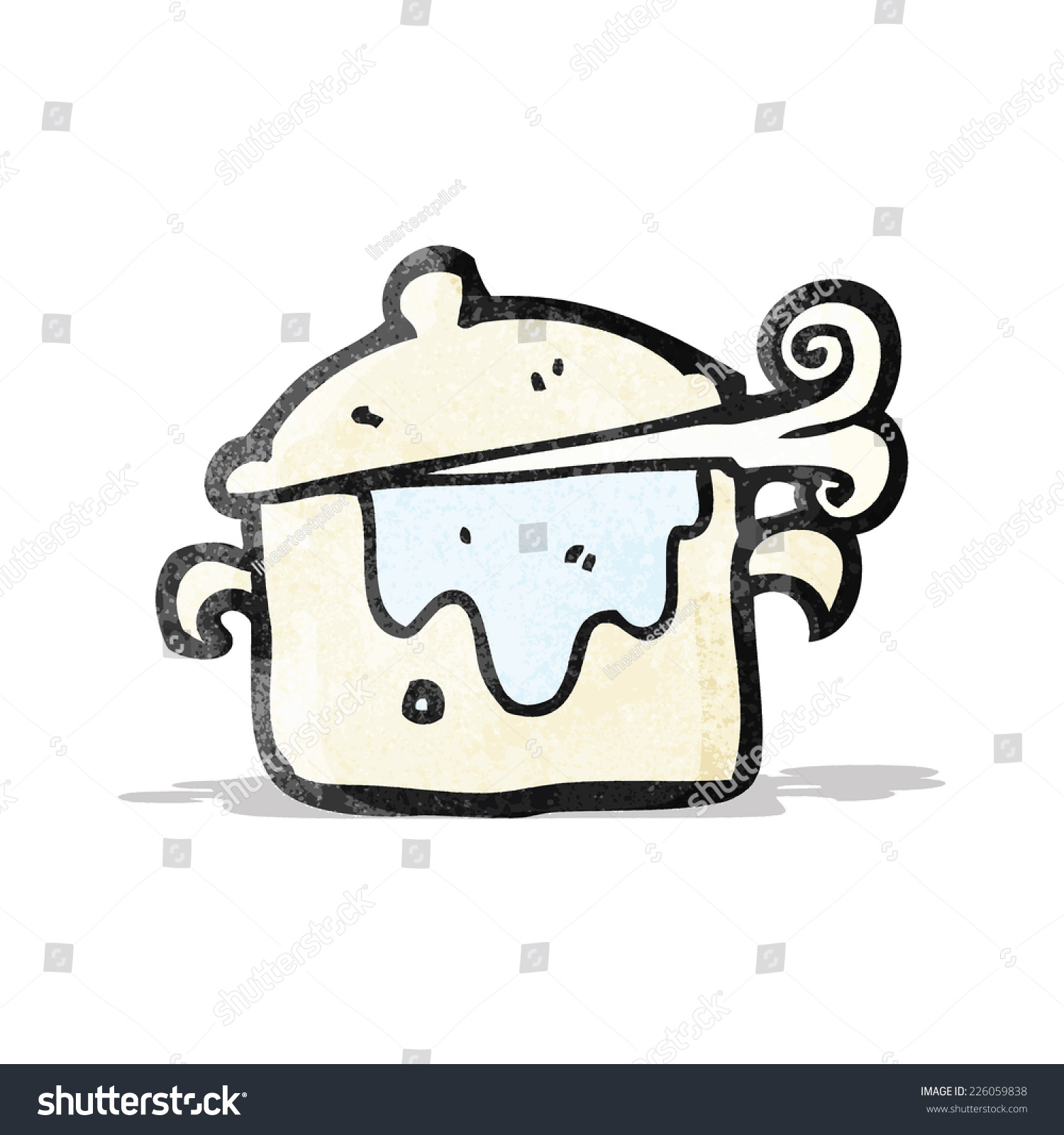 Cartoon Cooking Pot Stock Vector (Royalty Free) 226059838 | Shutterstock