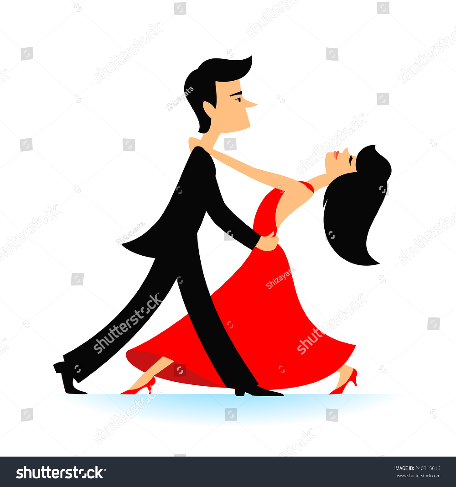 Cartoon Couple Dancing Tango Vector Illustration เวกเตอร์สต็อก ... Cartoon Couple Dancing Tango Vector Illustration เวกเตอร์สต็อก ...