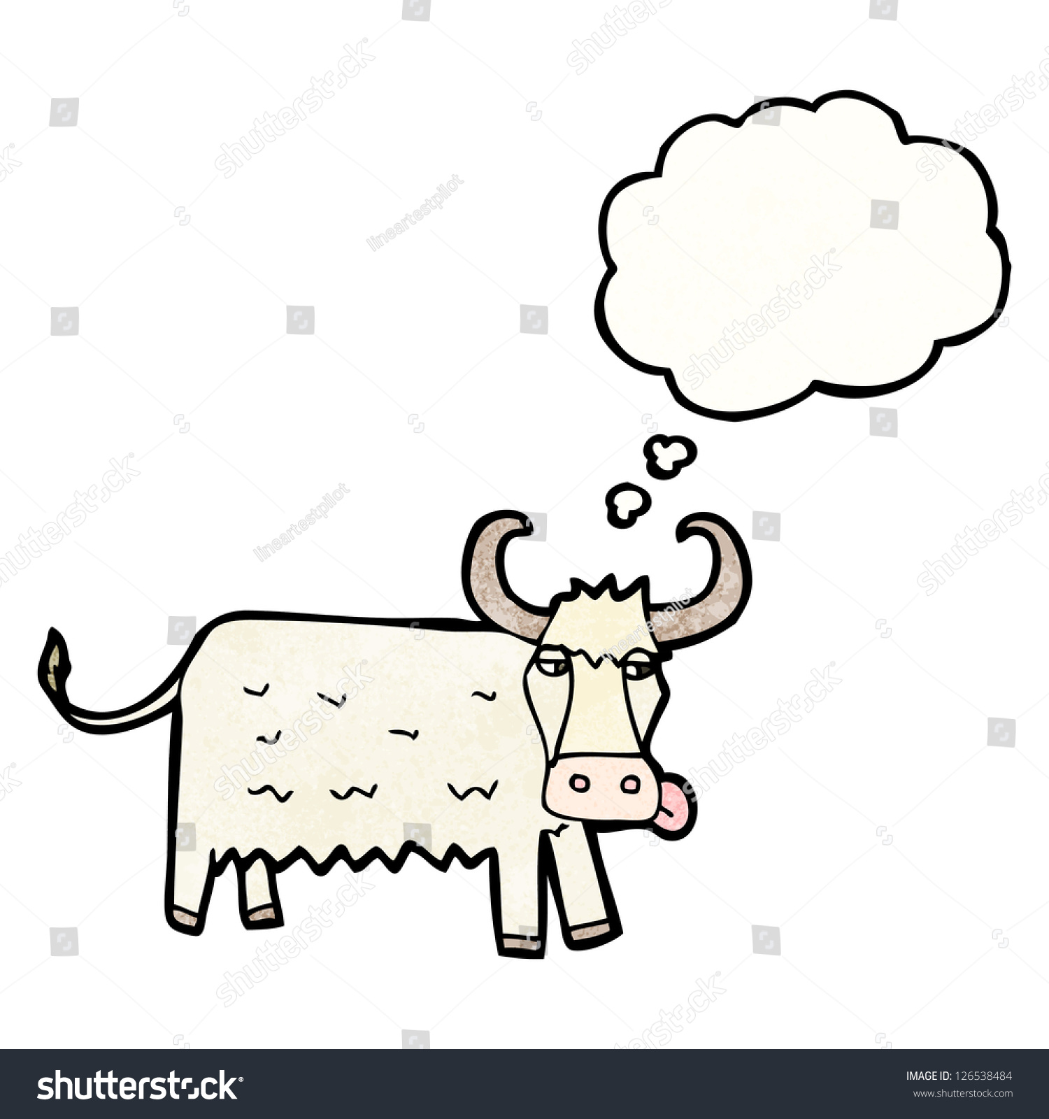 Cartoon Cow Stock Vector (Royalty Free) 126538484 | Shutterstock