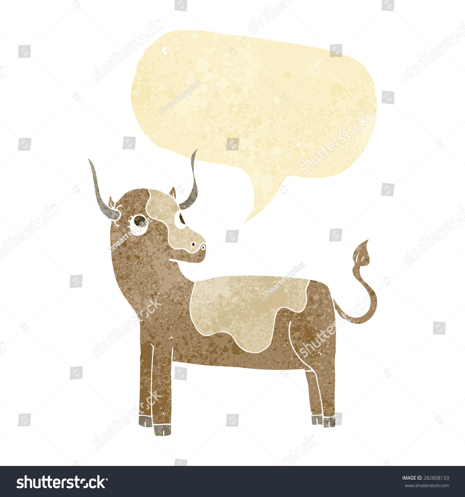 Cartoon Cow Stock Vector (Royalty Free) 282808133 | Shutterstock