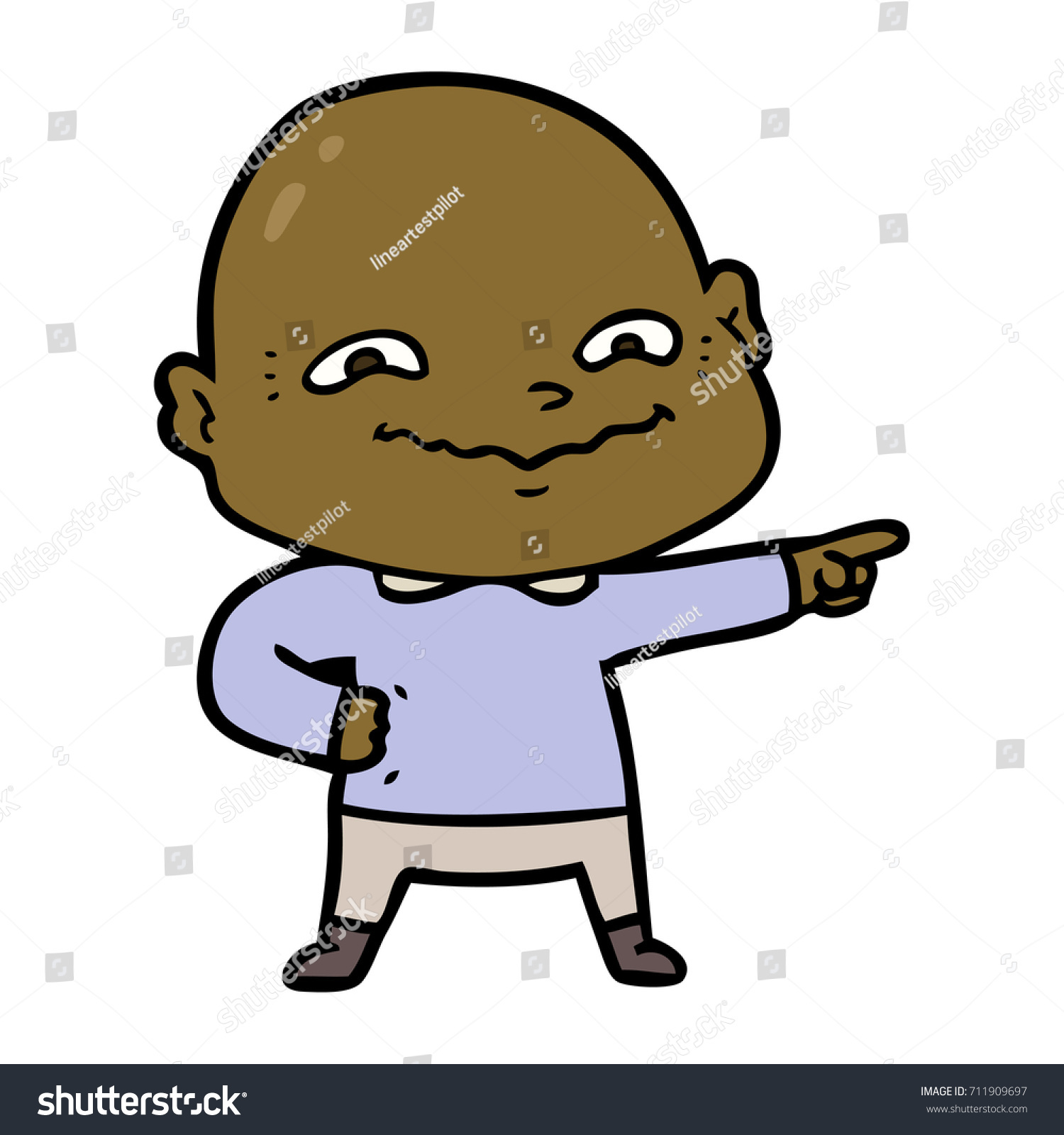 Cartoon Creepy Guy Stock Vector (Royalty Free) 711909697 | Shutterstock