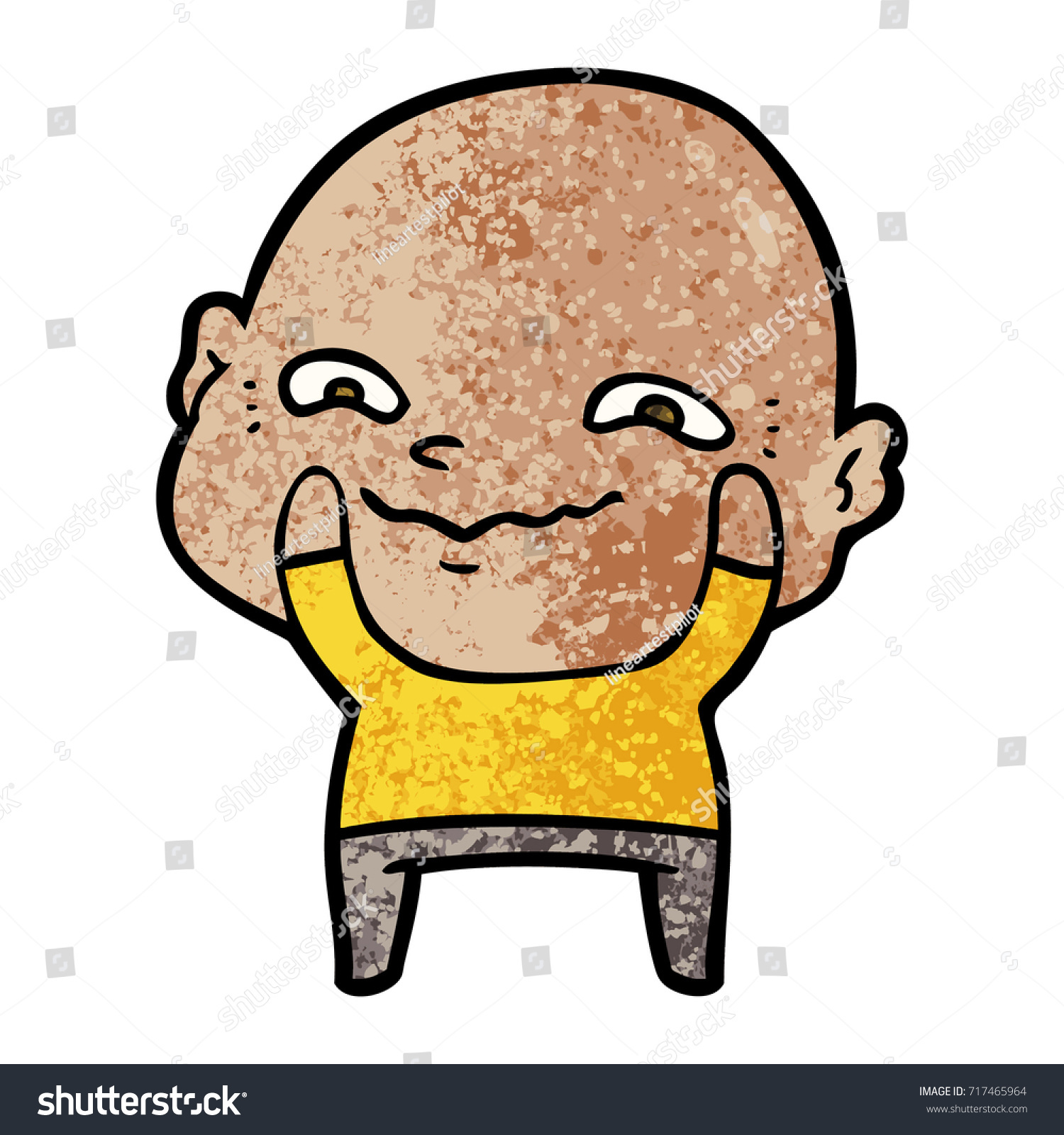 Cartoon Creepy Guy Stock Vector (Royalty Free) 717465964 | Shutterstock