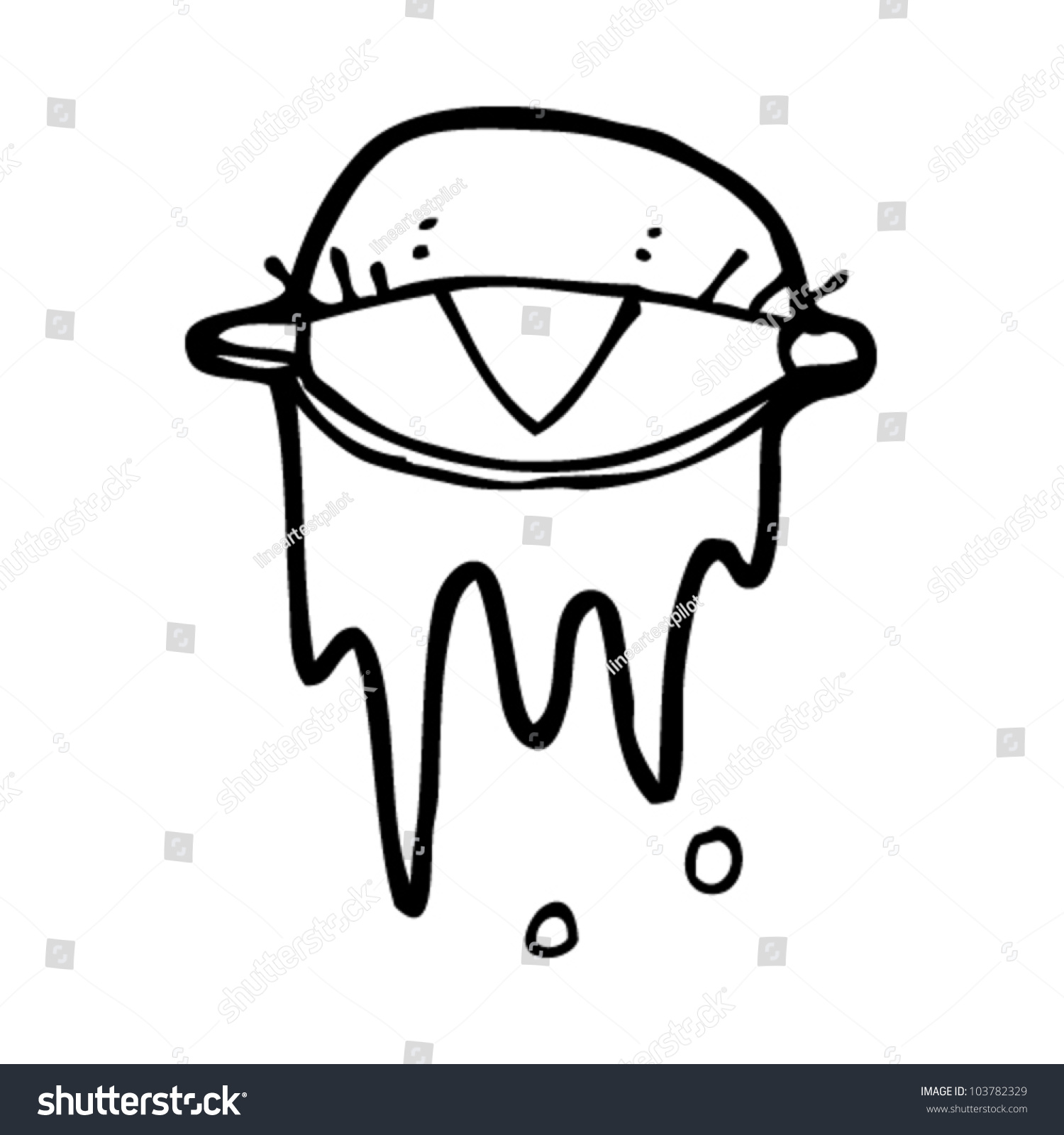 Cartoon Crying Eye Symbol Stock Vector (Royalty Free) 103782329 ...