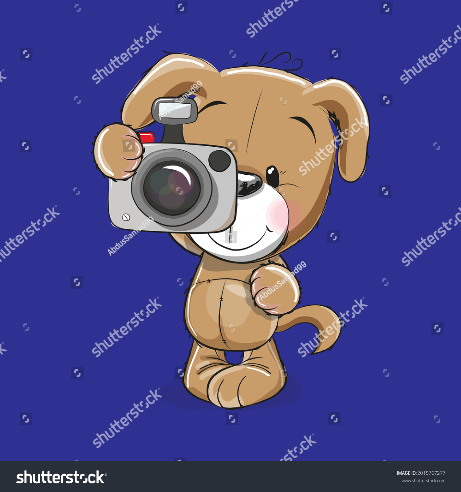 Cartoon Cute Cat Camera Vector Stock Vector (Royalty Free) 2015767277 ...