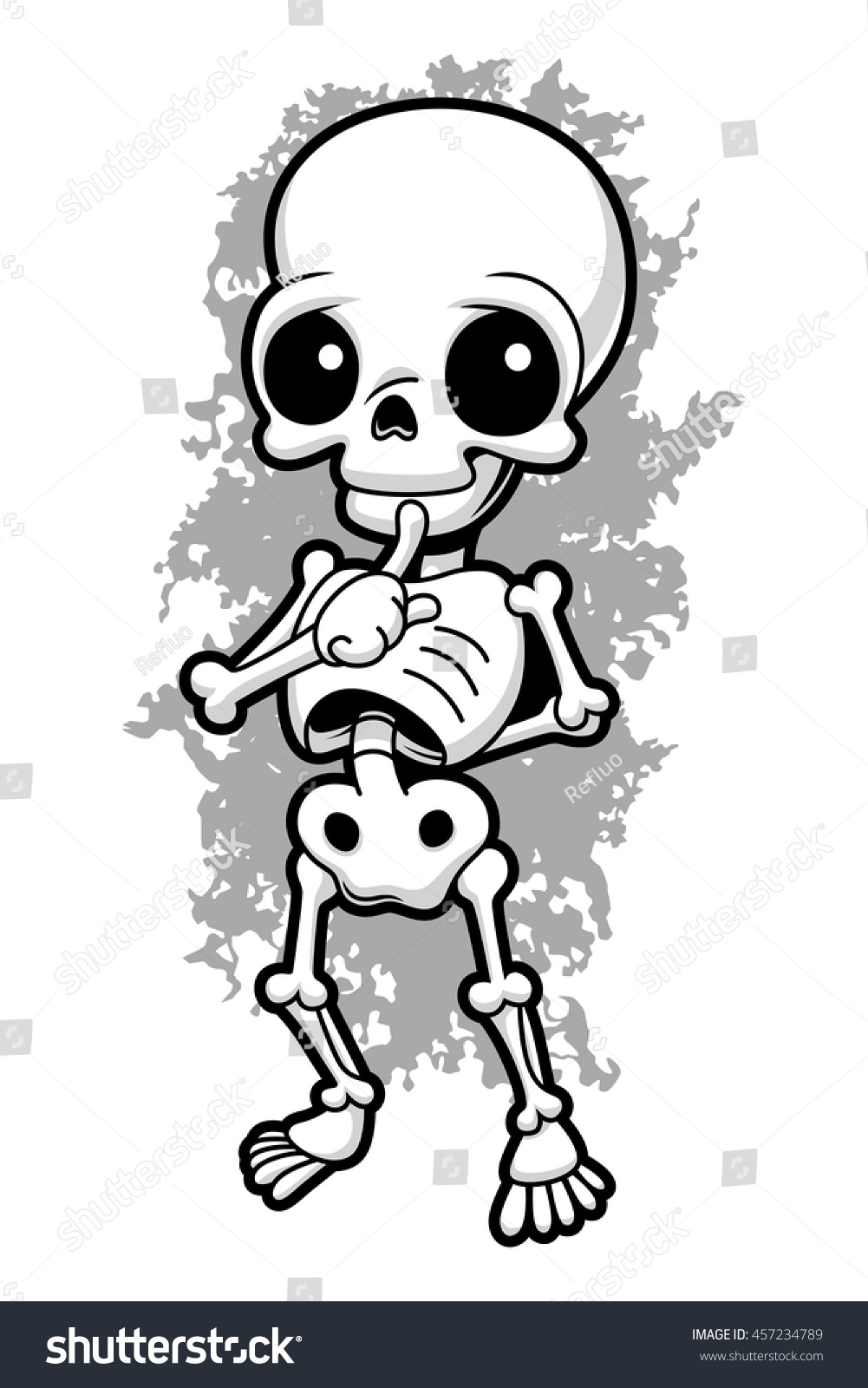 stock-vector-cartoon-cute-human-skeleton-457234789.jpg (JPEG Image ...