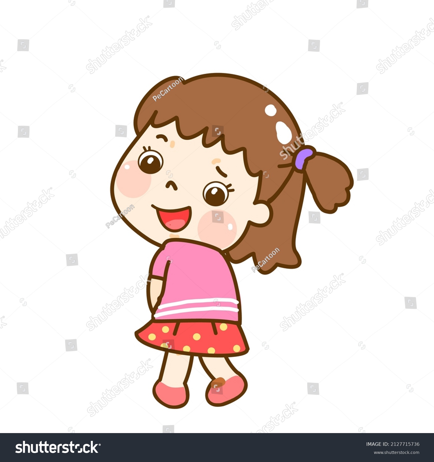 Cartoon Cute Kid Character Vector Stock Vector (Royalty Free ...