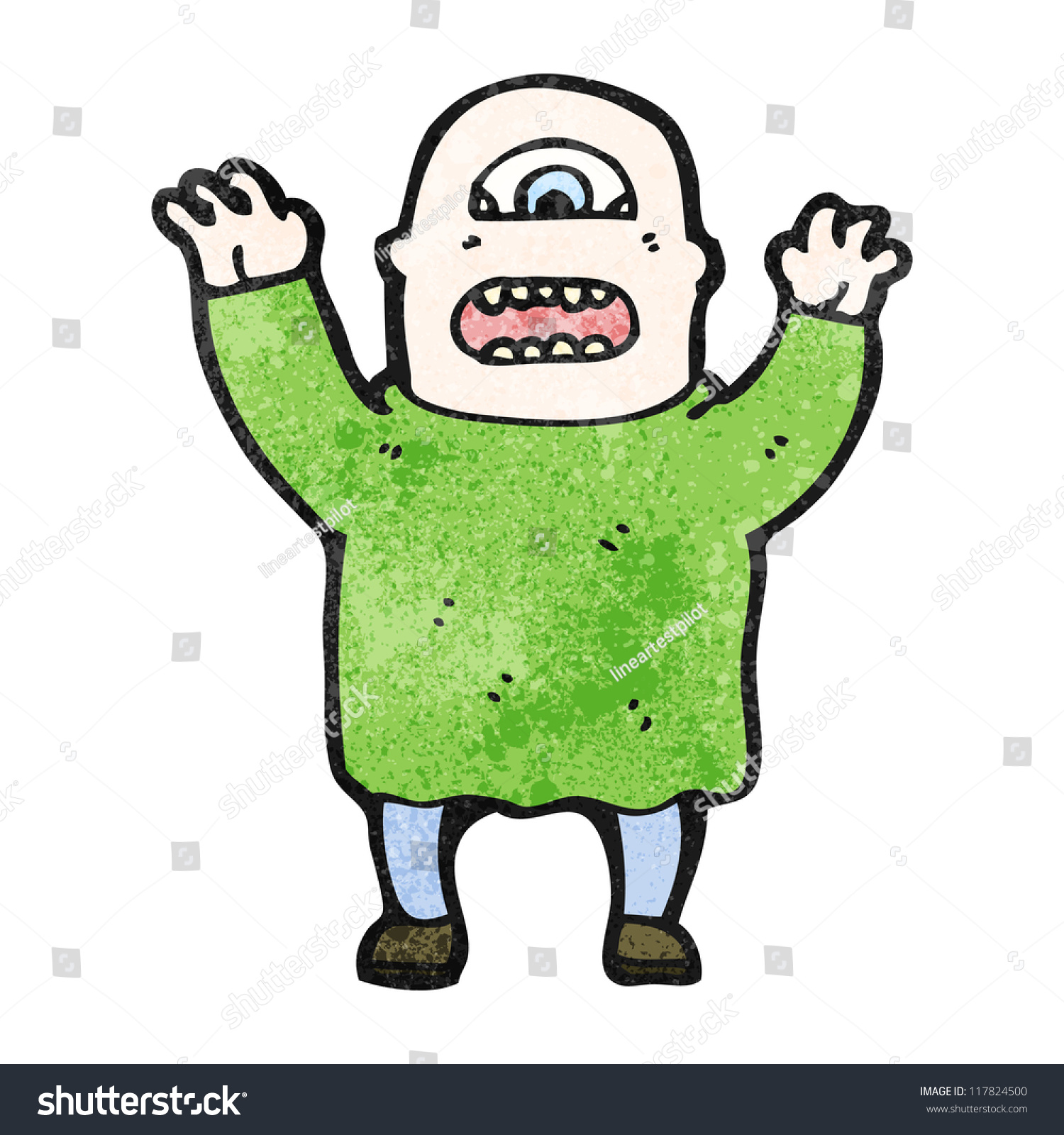 Cartoon Cyclops Stock Vector (Royalty Free) 117824500 | Shutterstock