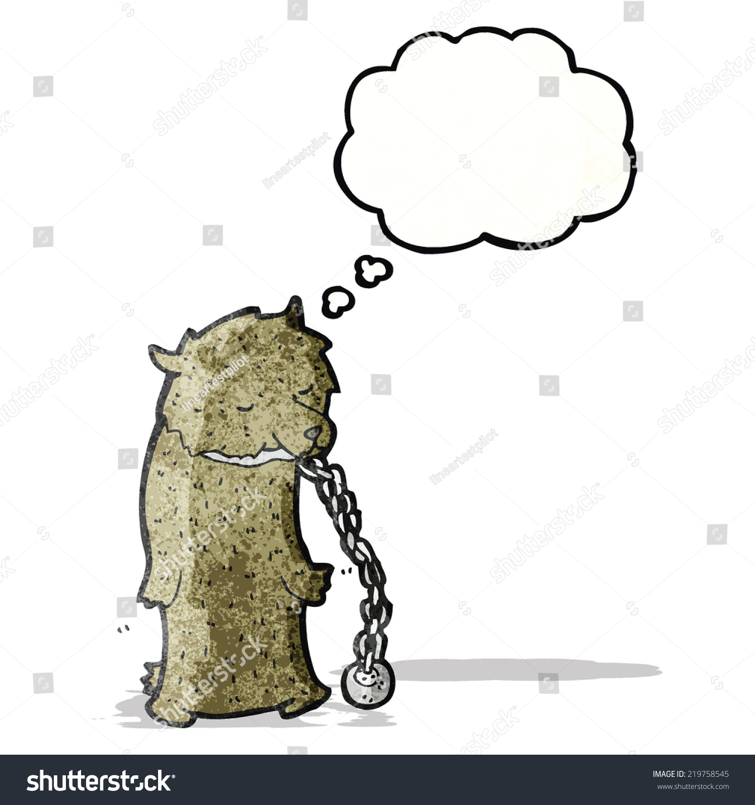 Cartoon Dancing Bear Chains Stock Vector (Royalty Free) 219758545 ...