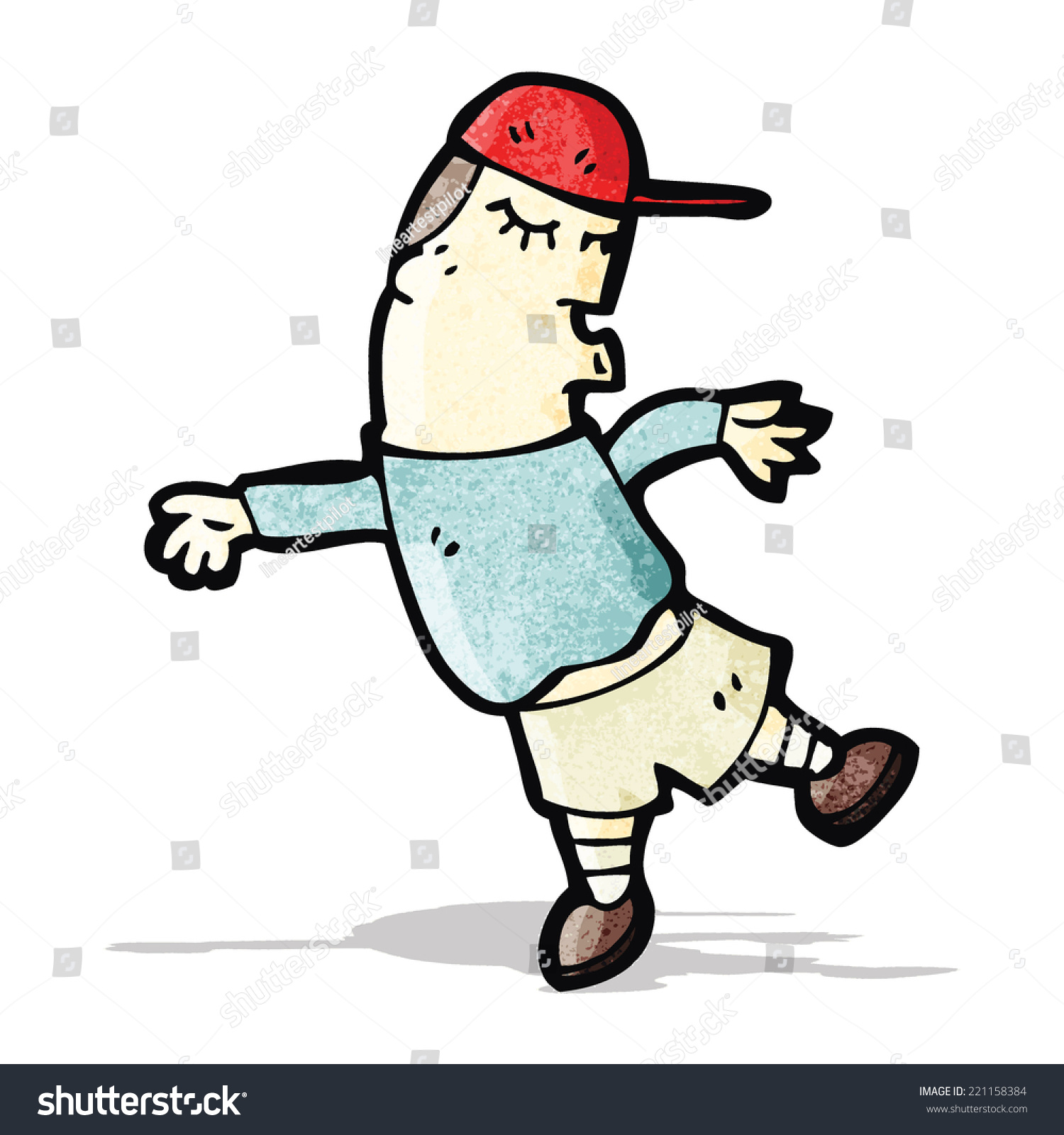 Cartoon Dancing Man Stock Vector (Royalty Free) 221158384