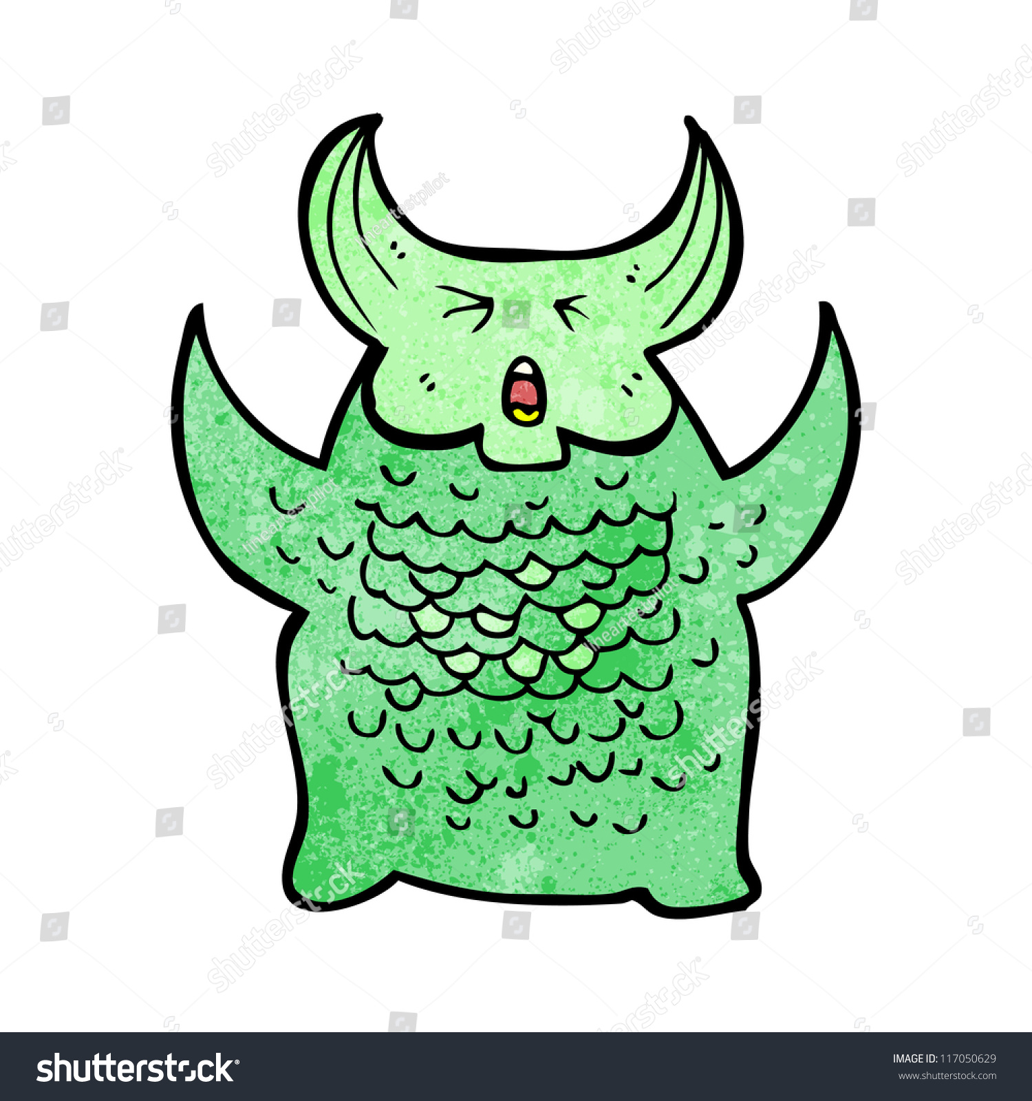 Cartoon Demon Stock Vector (Royalty Free) 117050629