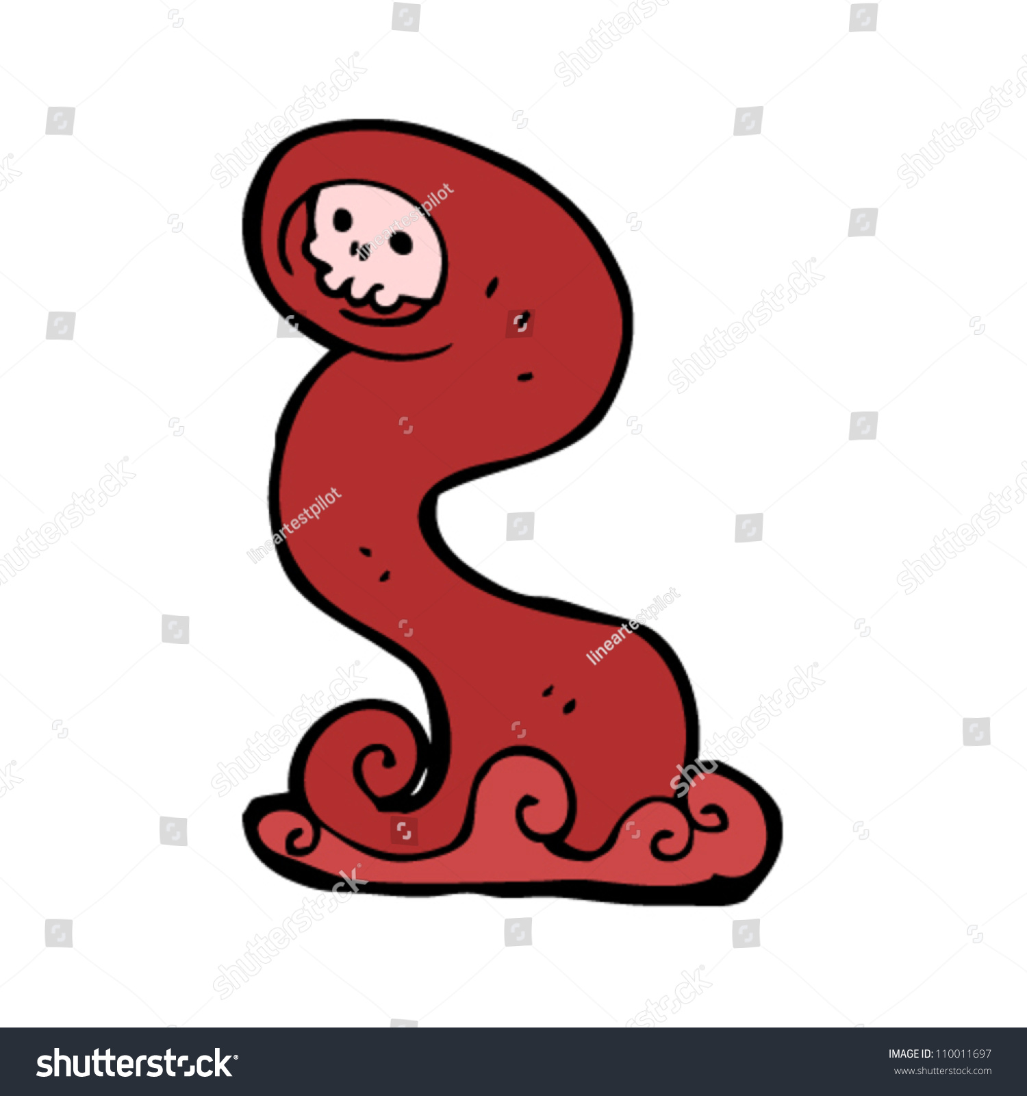 Cartoon Demon Ghost Stock Vector (Royalty Free) 110011697