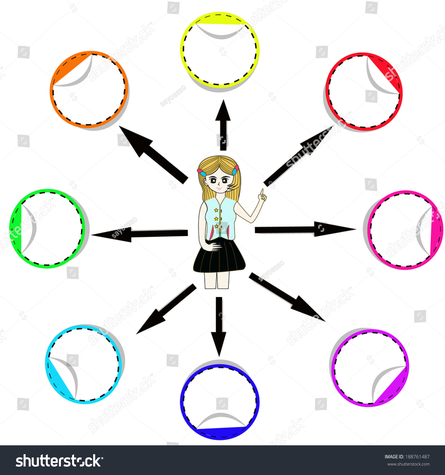 Cartoon Diagram Chart Stock Vector (Royalty Free) 188761487 | Shutterstock