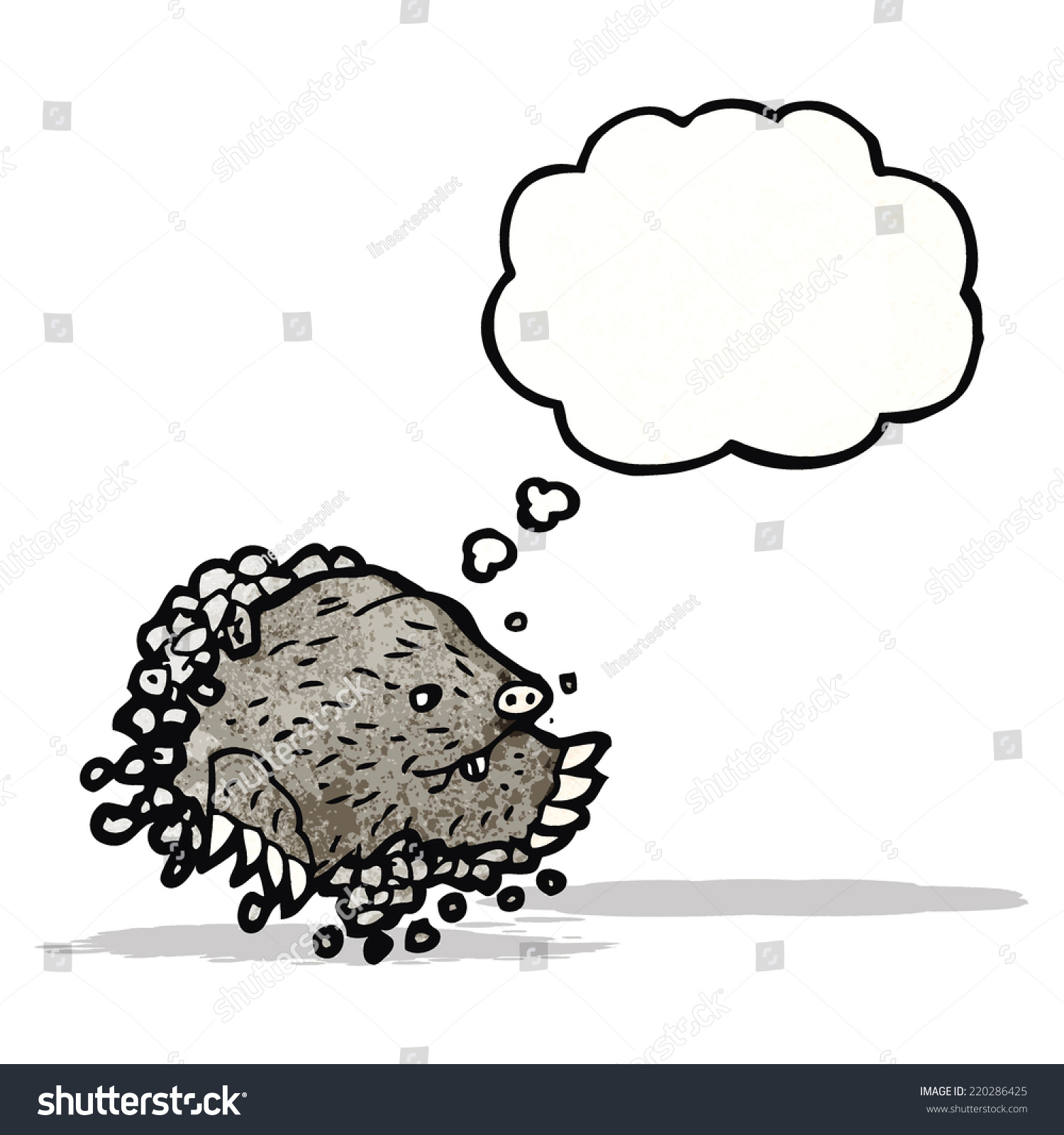 Cartoon Digging Mole Stock Vector (Royalty Free) 220286425 | Shutterstock