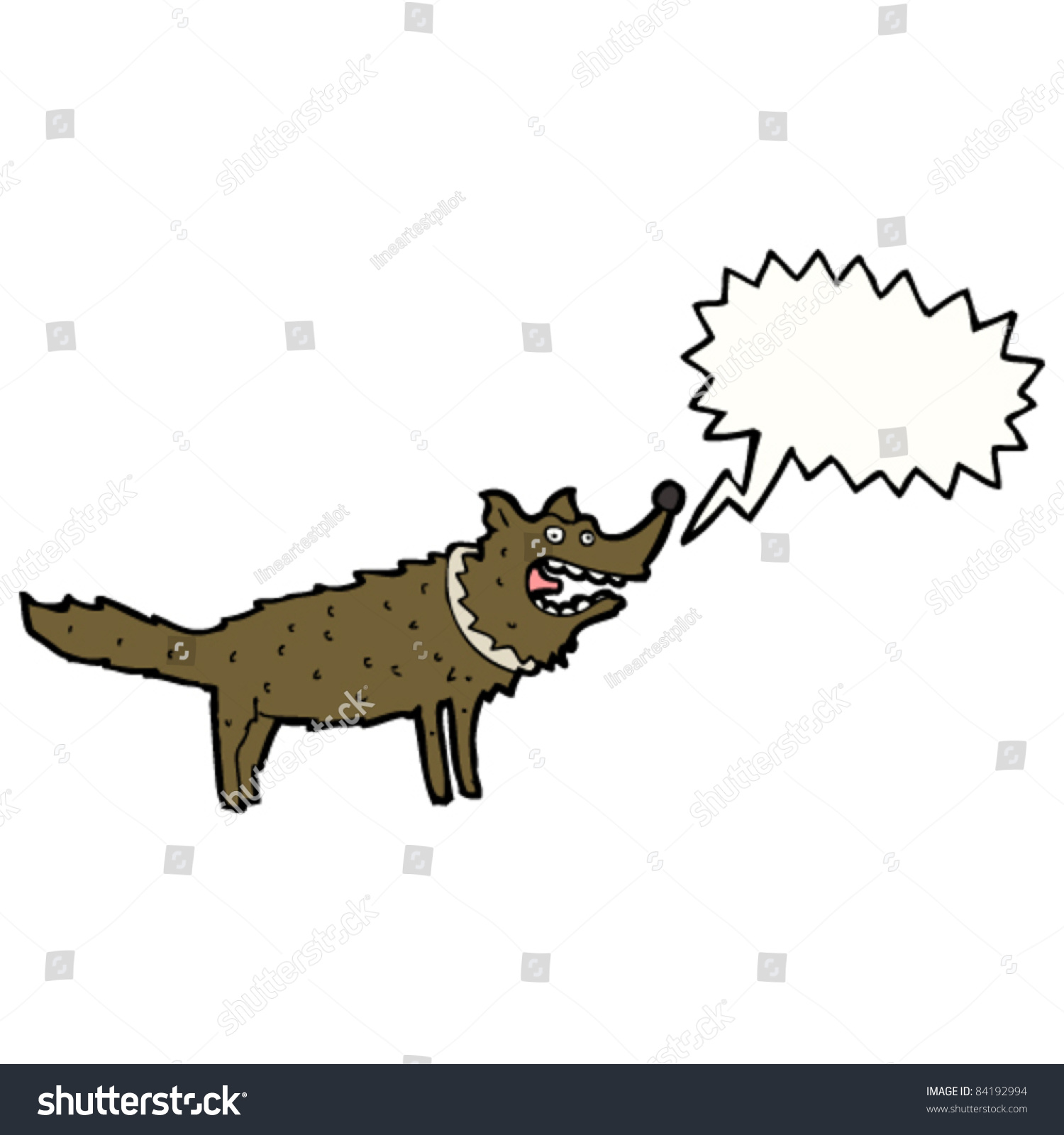 Cartoon Dog Barking Stock Vector (Royalty Free) 84192994 | Shutterstock
