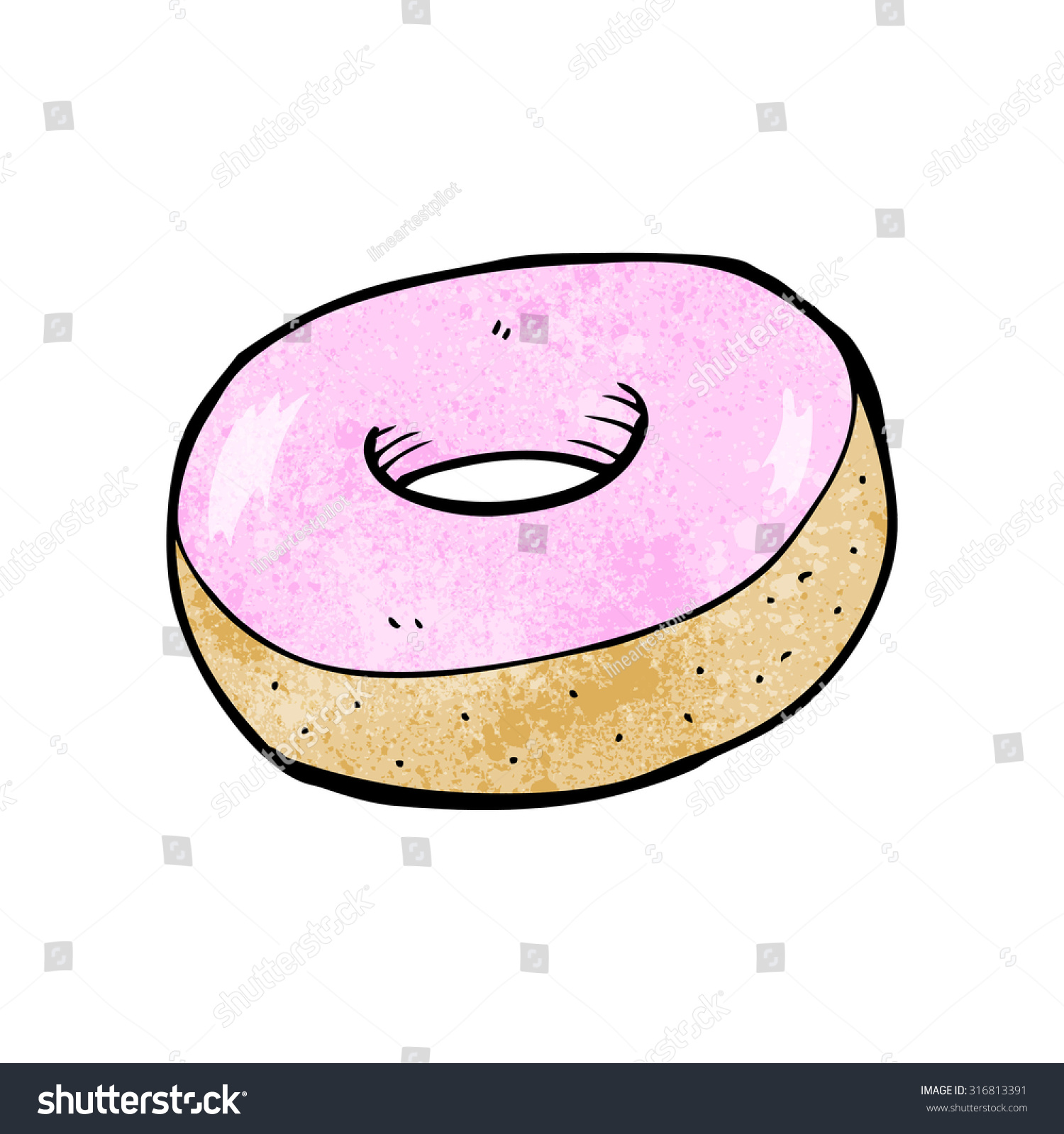 Cartoon Donut Stock Vector (Royalty Free) 316813391 | Shutterstock