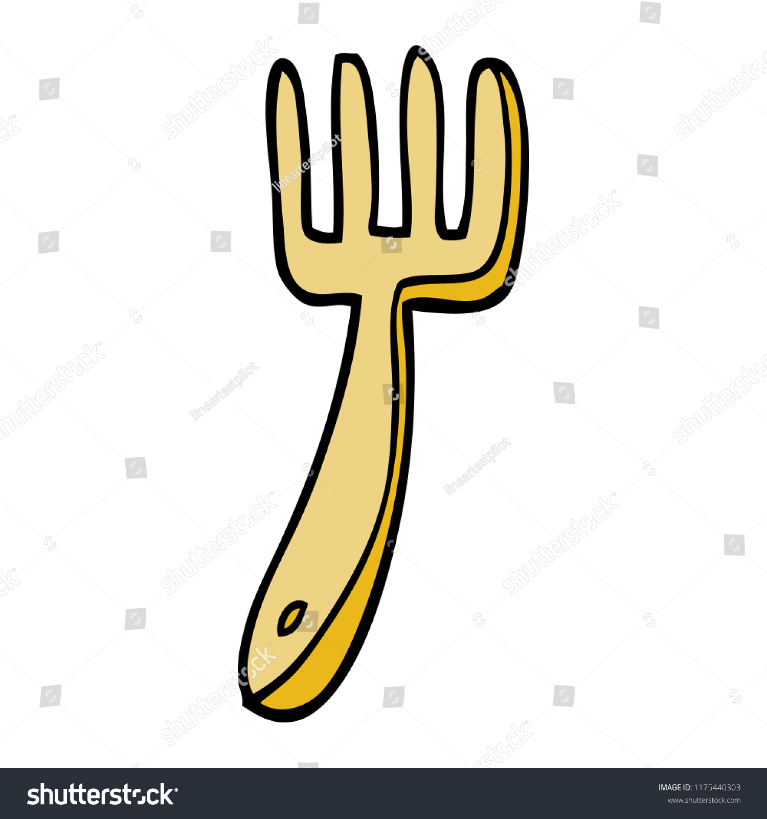 Cartoon Doodle Fork Stock Vector (Royalty Free) 1175440303 | Shutterstock