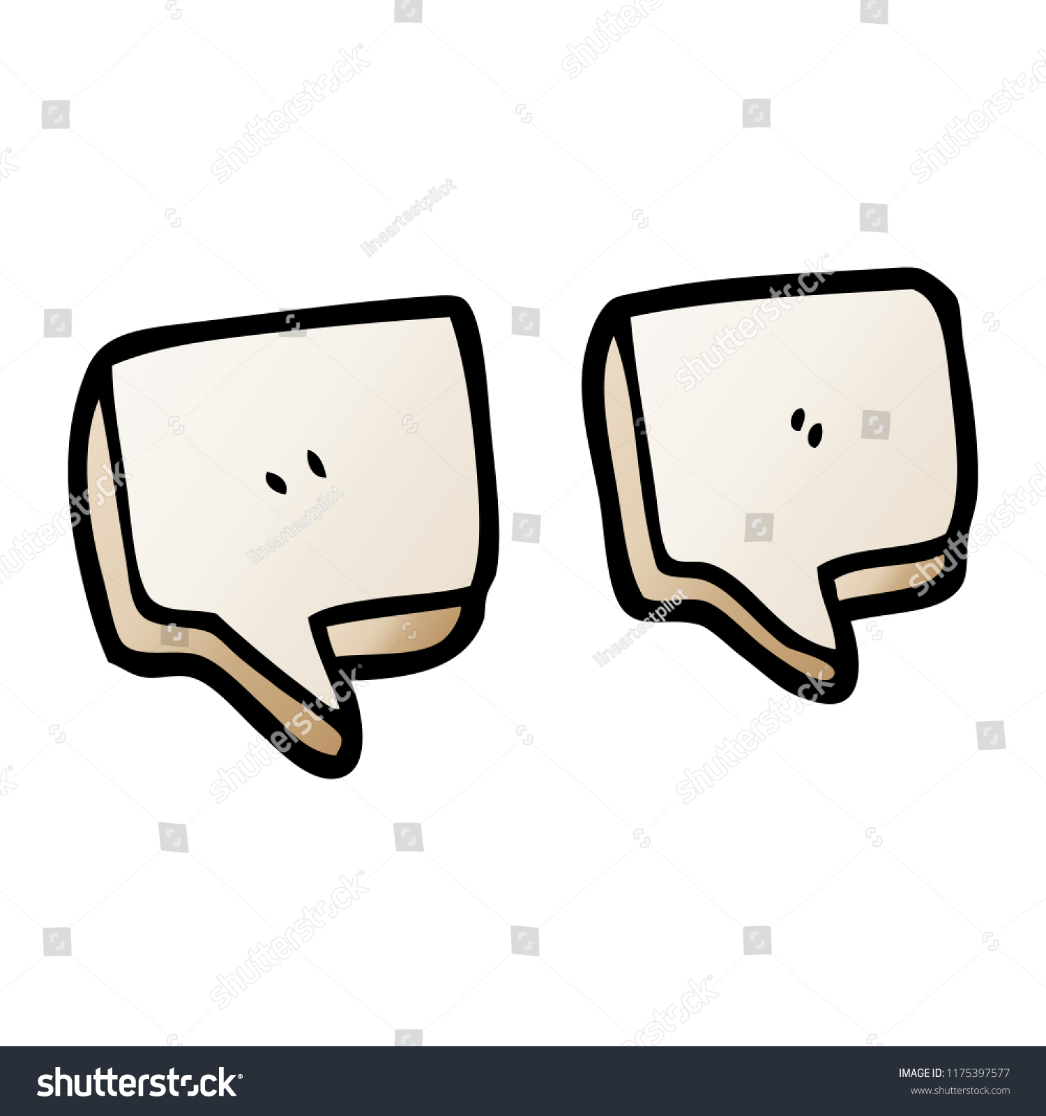 Cartoon Doodle Quotation Marks Stock Vector (Royalty Free) 1175397577 ...