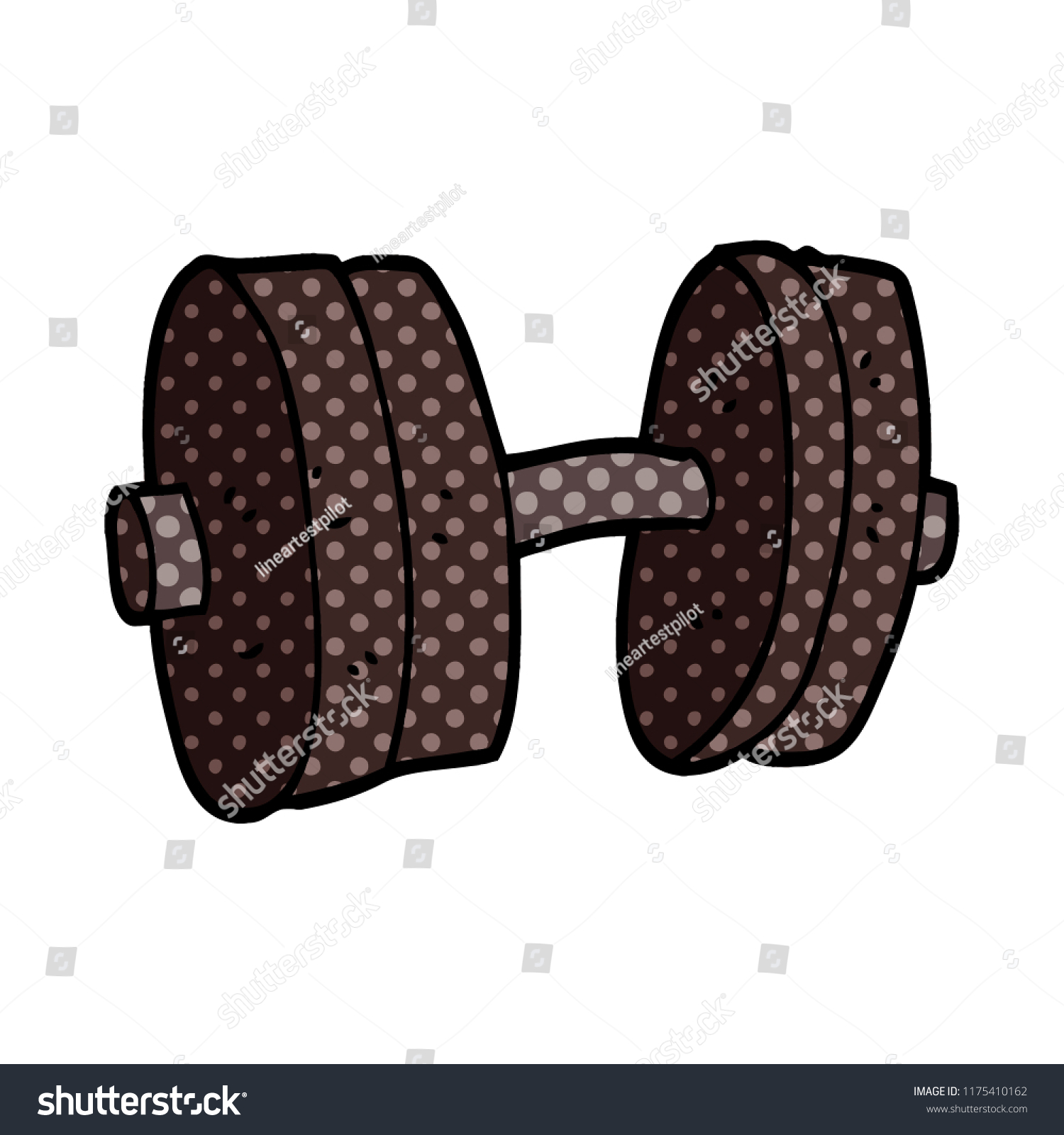 Cartoon Doodle Weights Stock Vector (Royalty Free) 1175410162 ...