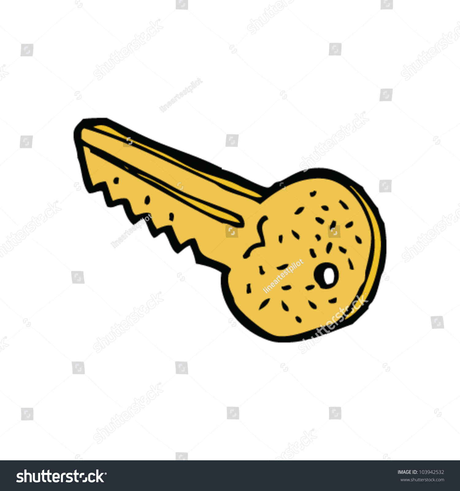 Cartoon Door Key Stock Vector Illustration 103942532 : Shutterstock
