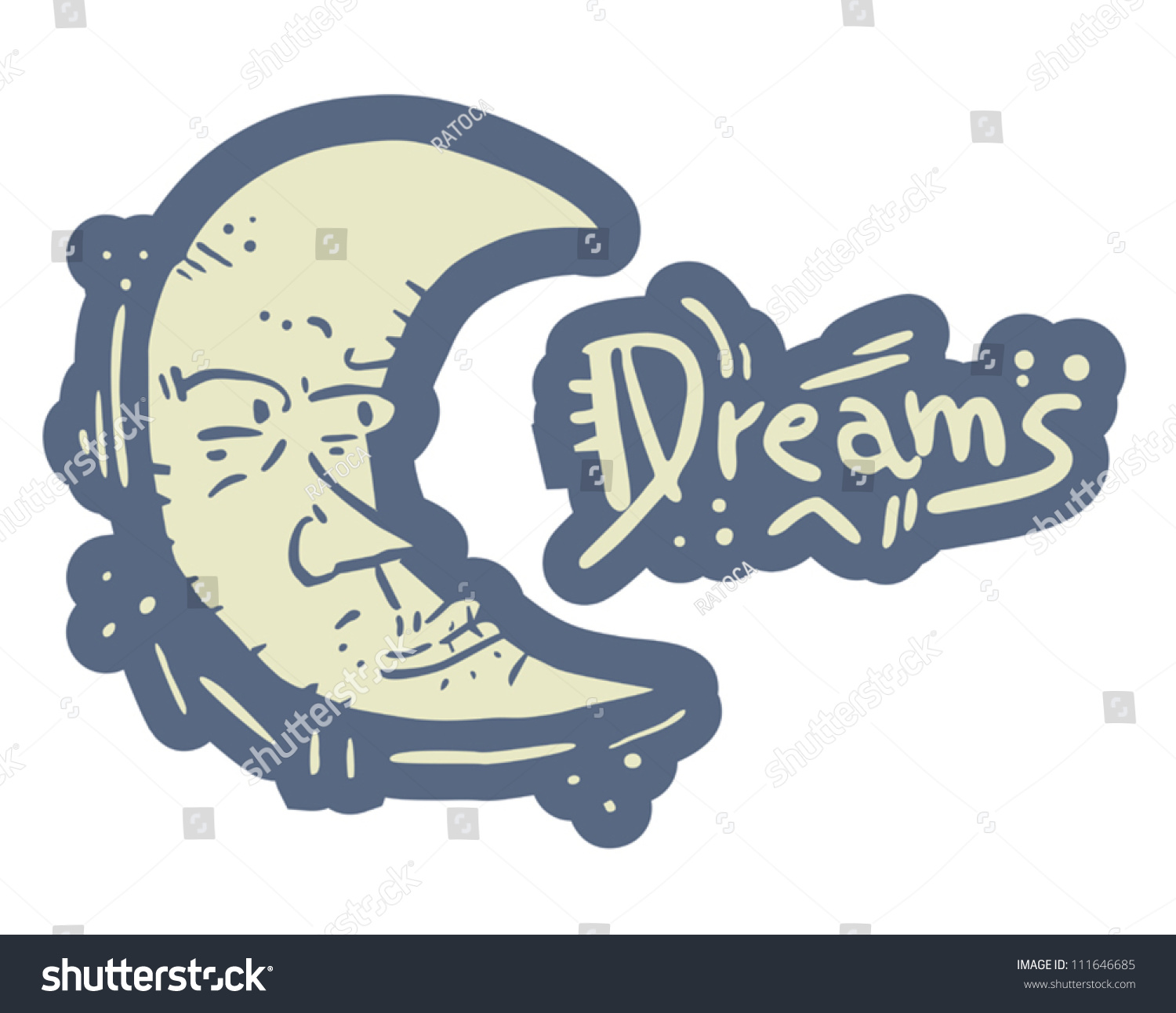 Cartoon Dream Stock Vector Illustration 111646685 : Shutterstock