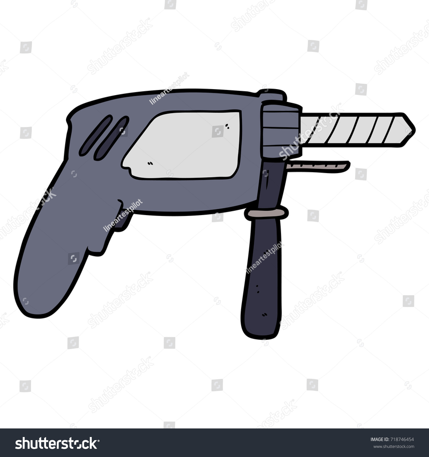 Cartoon Drill Stock Vector (Royalty Free) 718746454 | Shutterstock