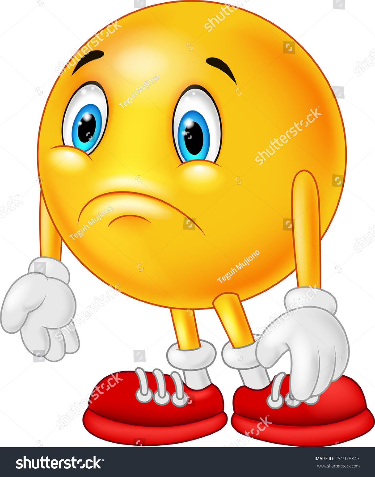 Cartoon Emoticon Sad: เวกเตอร์สต็อก (ปลอดค่าลิขสิทธิ์) 281975843 ...