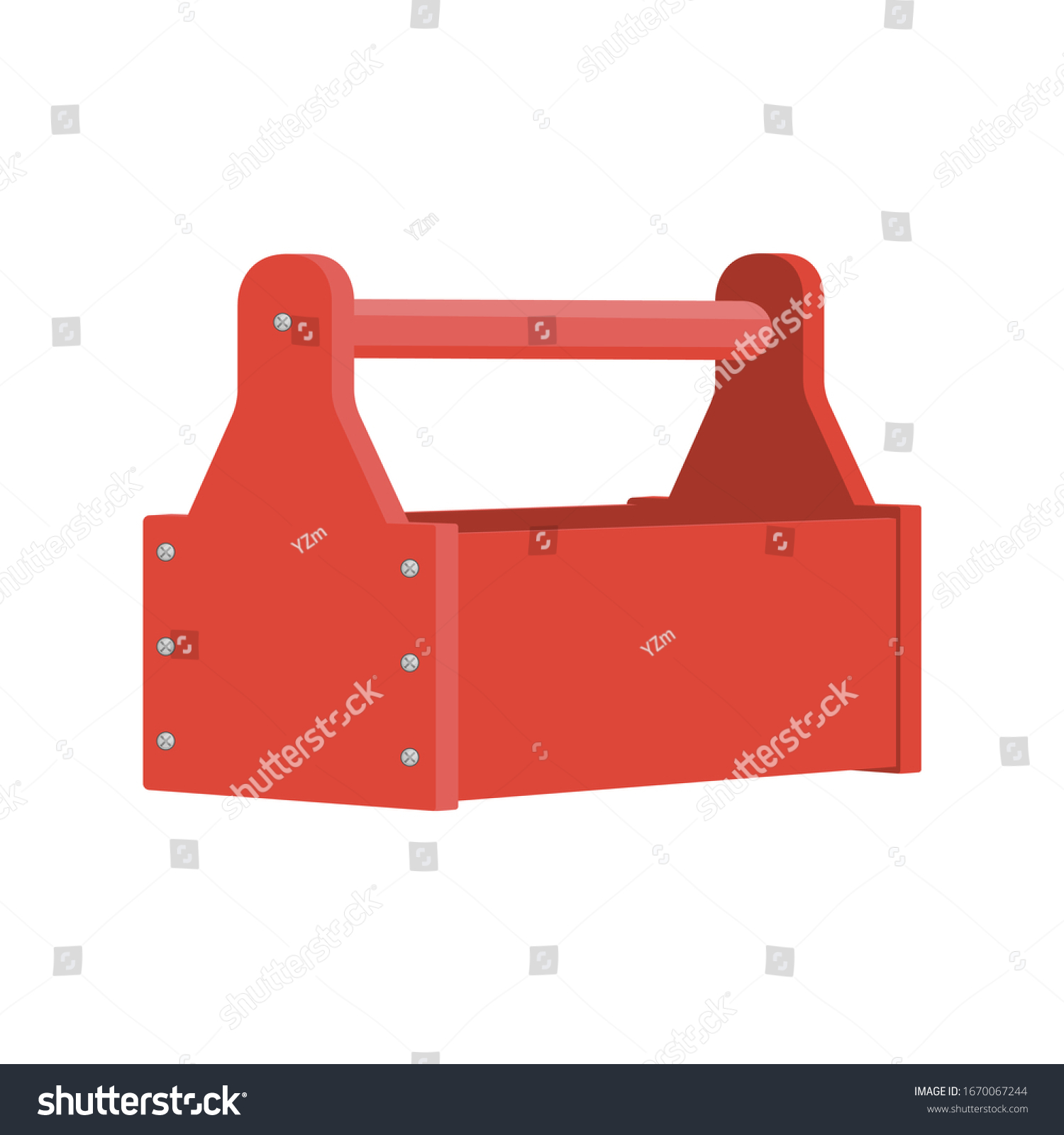 Cartoon Empty Red Tools Box Vector: Vector có sẵn (miễn phí bản quyền ...