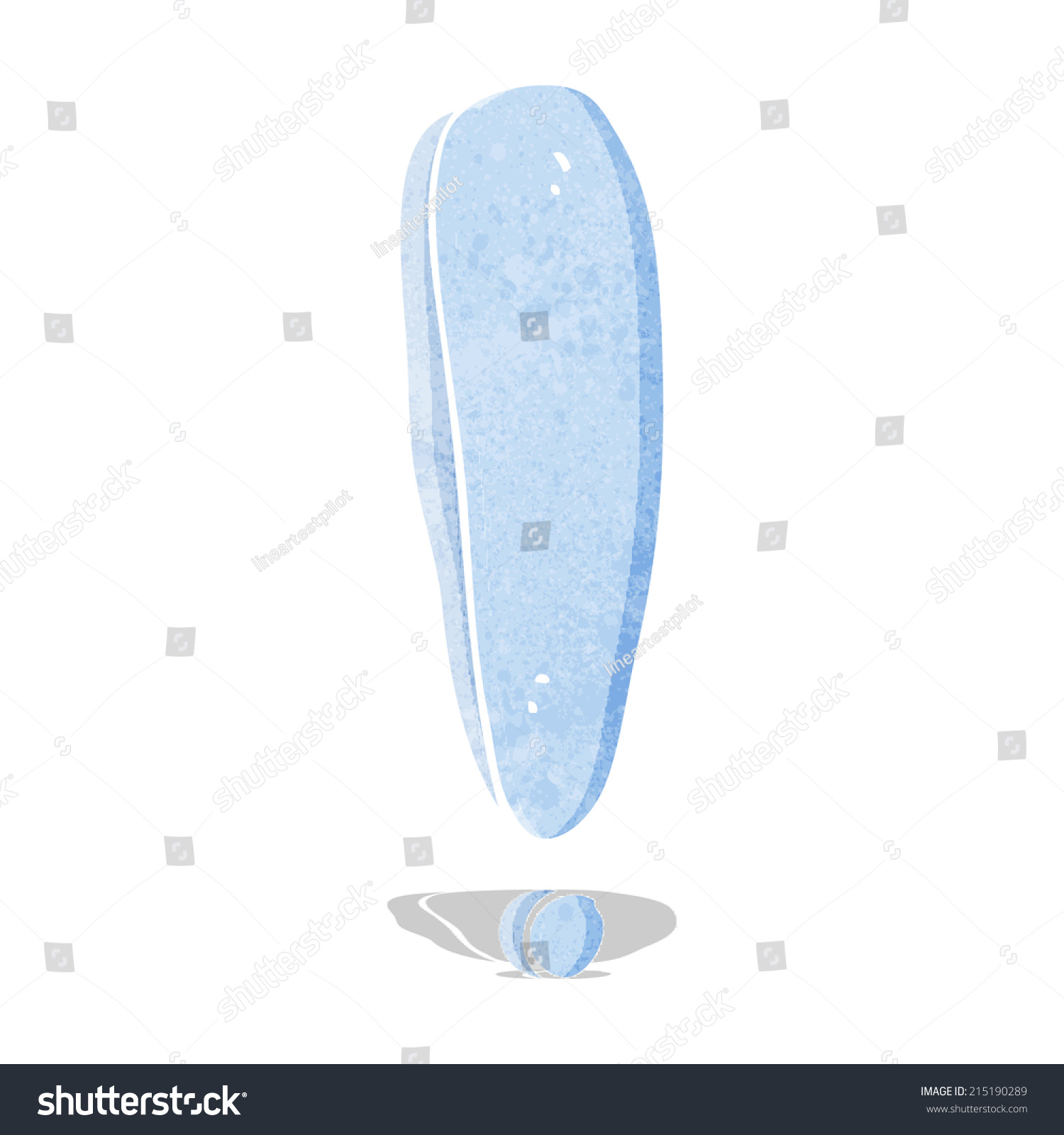 Cartoon Exclamation Mark Stock Vector (Royalty Free) 215190289 ...