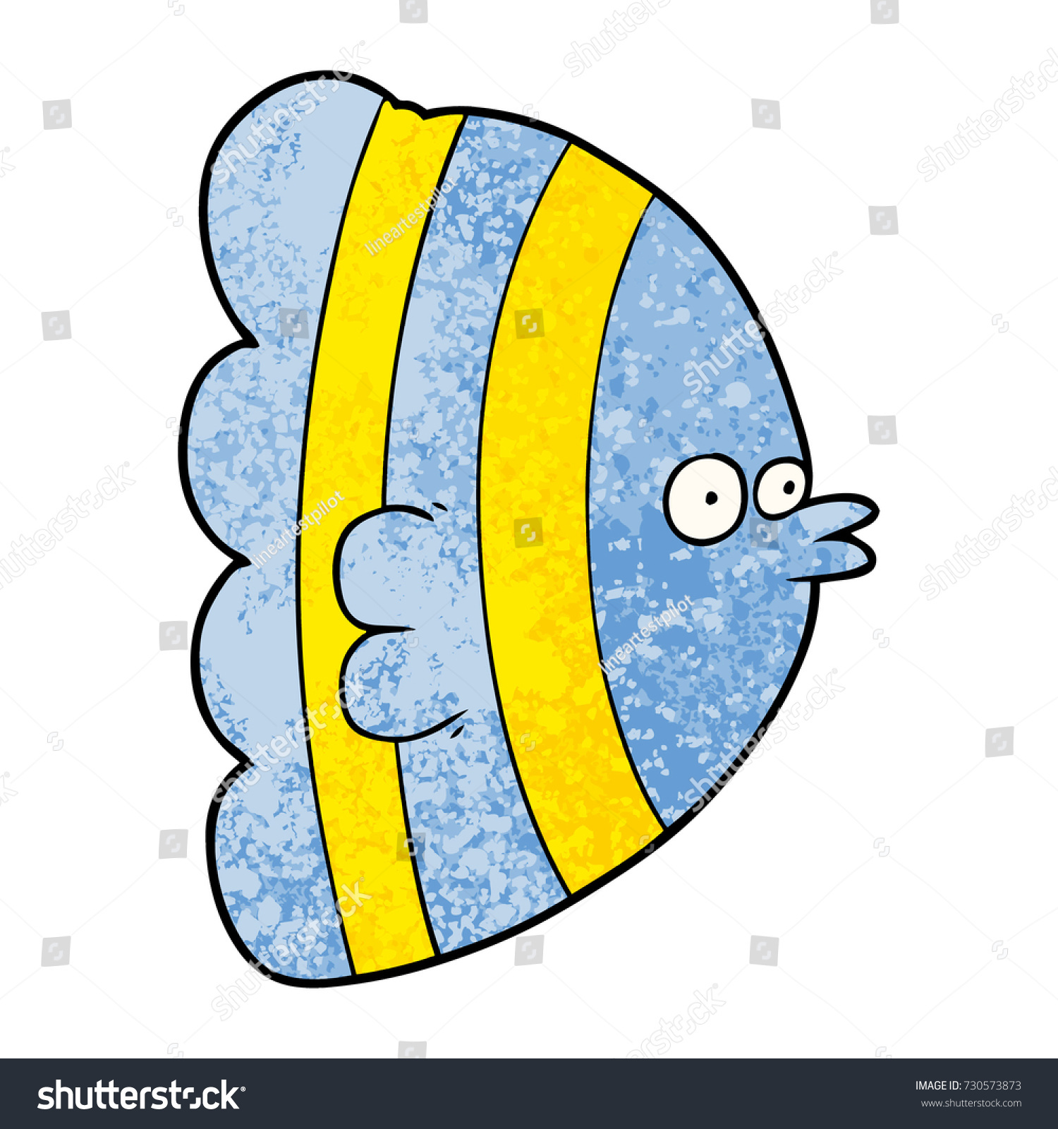 Cartoon Exotic Fish Stock Vector (Royalty Free) 730573873 | Shutterstock