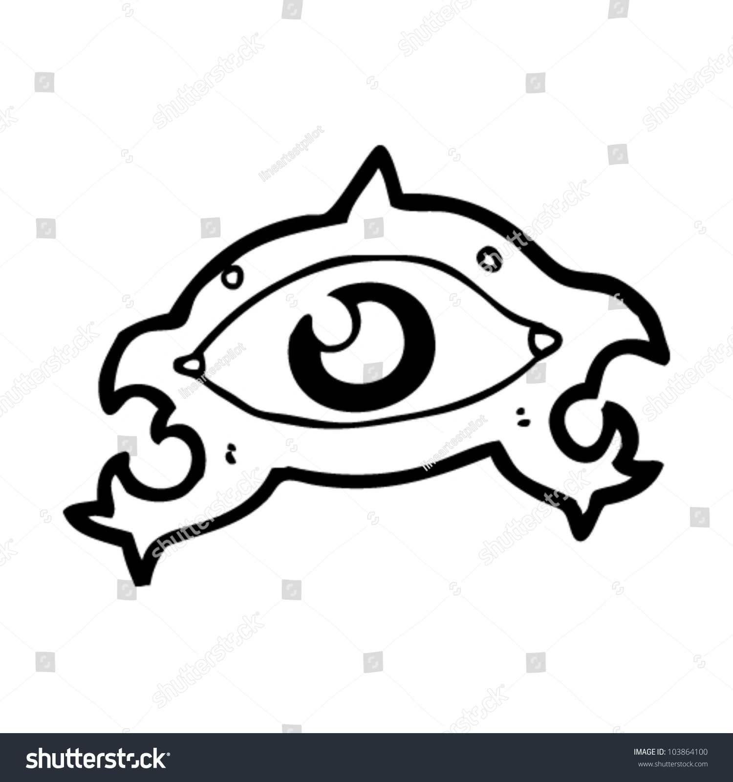 Cartoon Eye Symbol Stock Vector (Royalty Free) 103864100 | Shutterstock