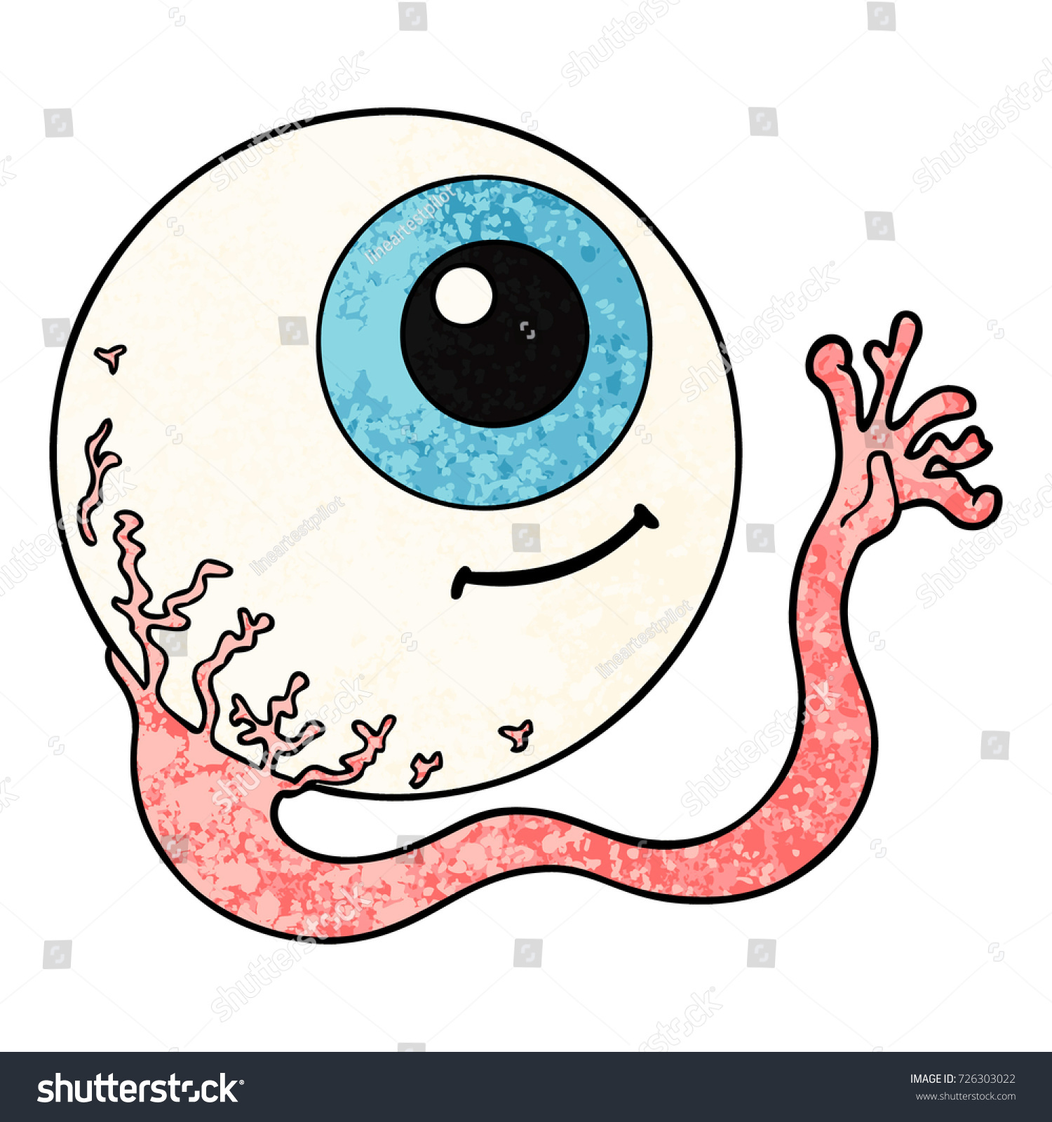 Cartoon Eyeball Stock Vector (Royalty Free) 726303022 | Shutterstock