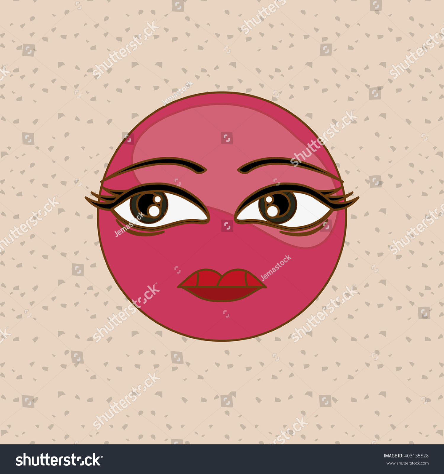 Cartoon Face Design Vector Illustration Stock Vector (Royalty Free ...