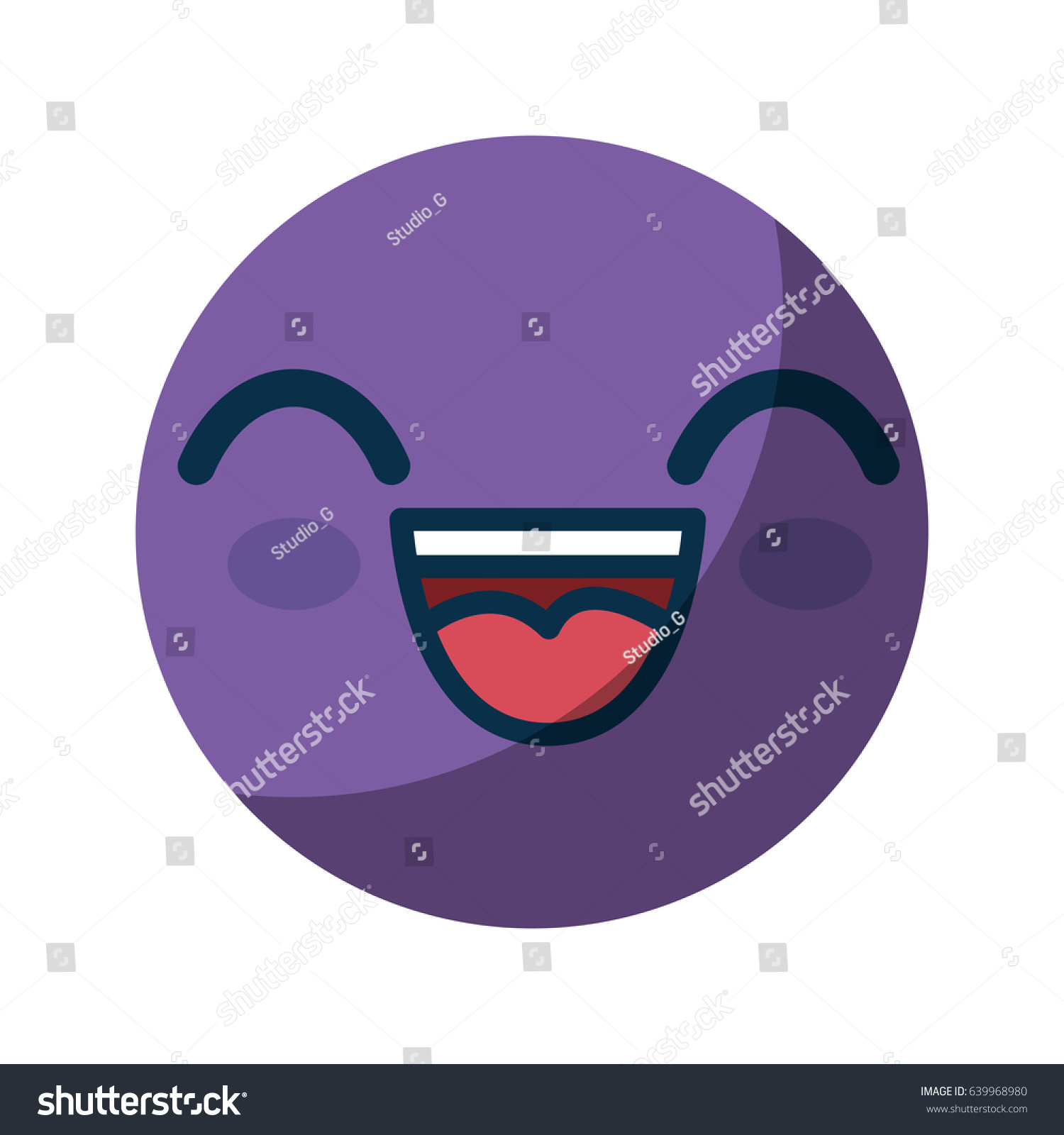 Cartoon Face Icon Stock Vector (Royalty Free) 639968980 | Shutterstock