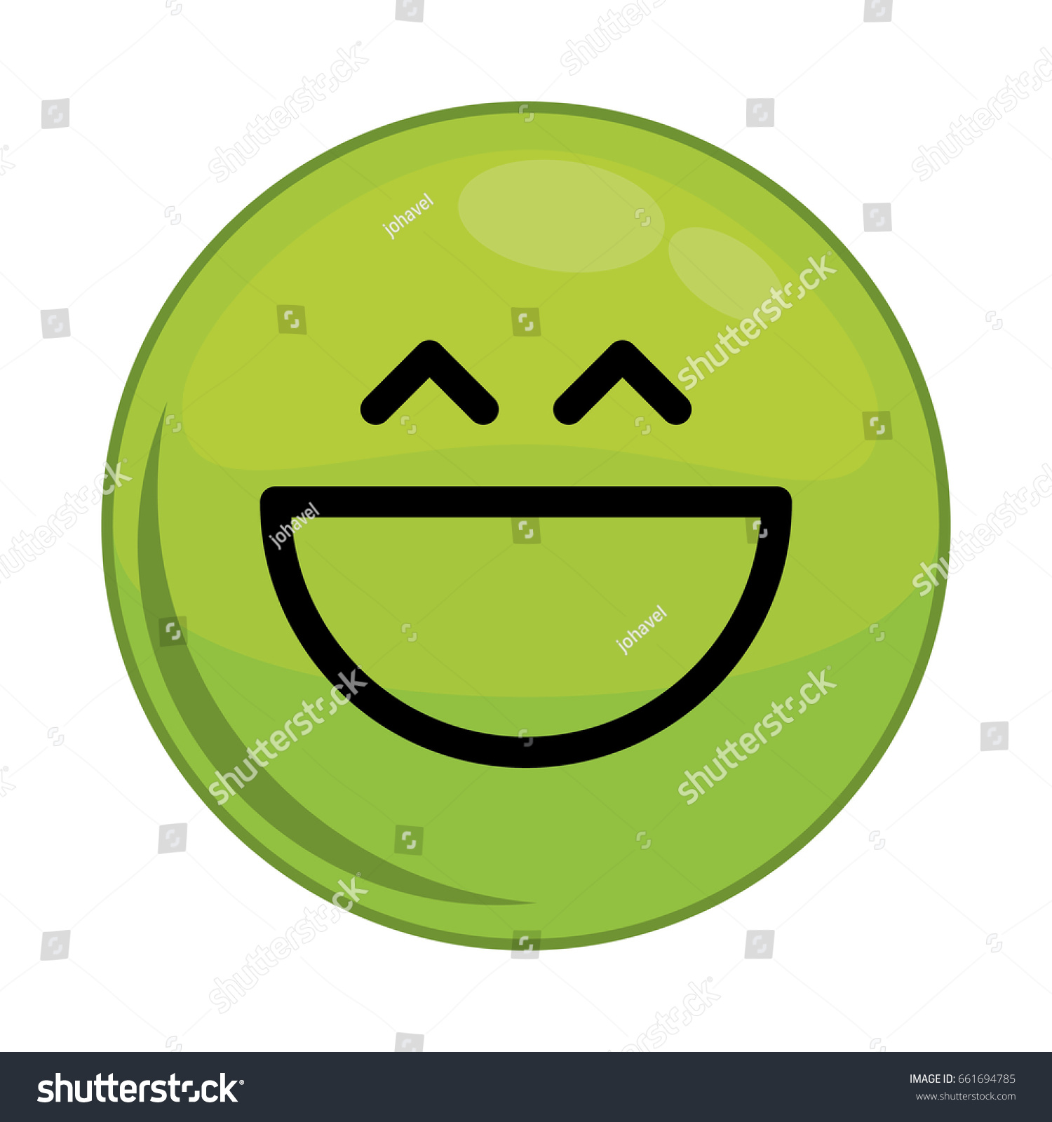 Cartoon Face Icon Stock Vector (Royalty Free) 661694785